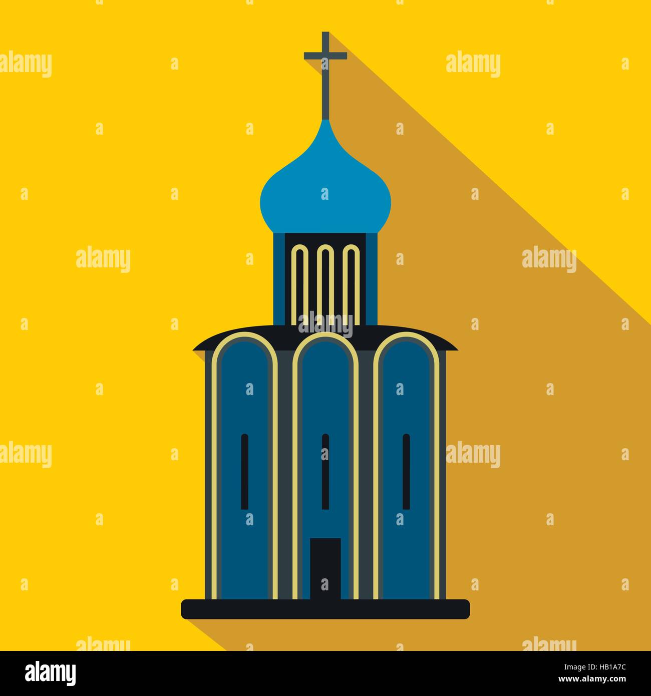 Orthodox church flat icon Stock Vector Image & Art - Alamy