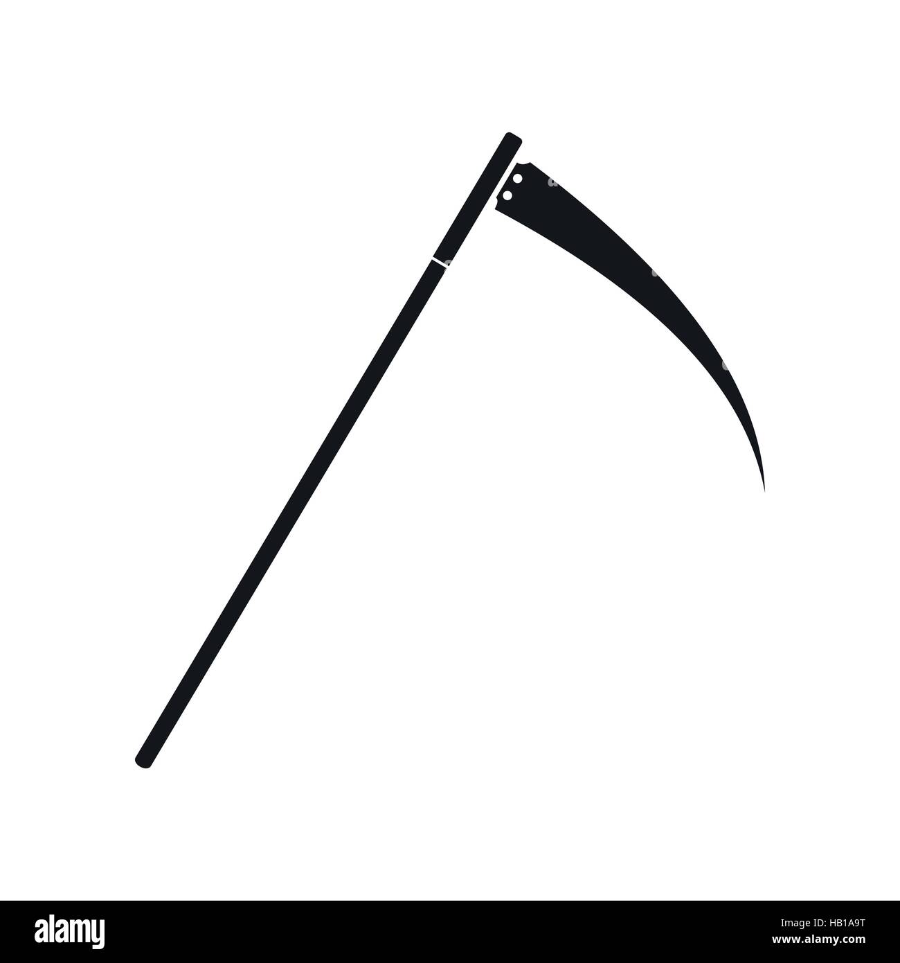 Halloween scythe black simple icon Stock Vector Image & Art - Alamy
