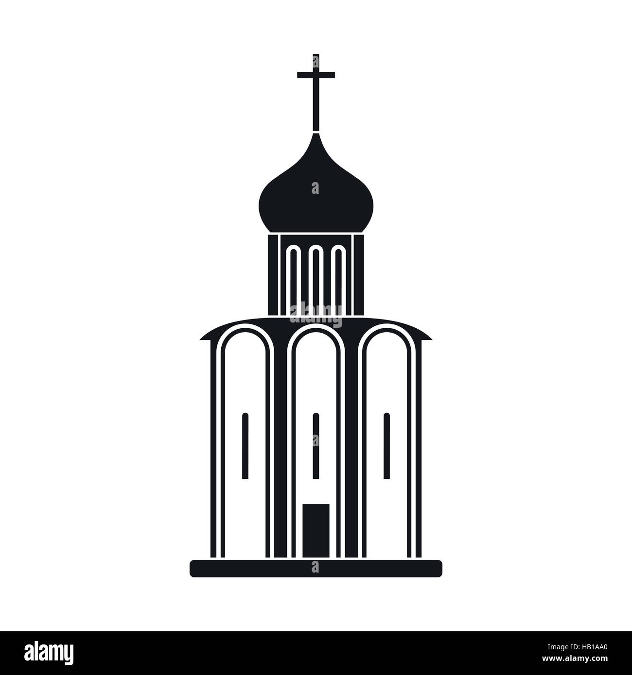 Orthodox church black simple icon Stock Vector Image & Art - Alamy
