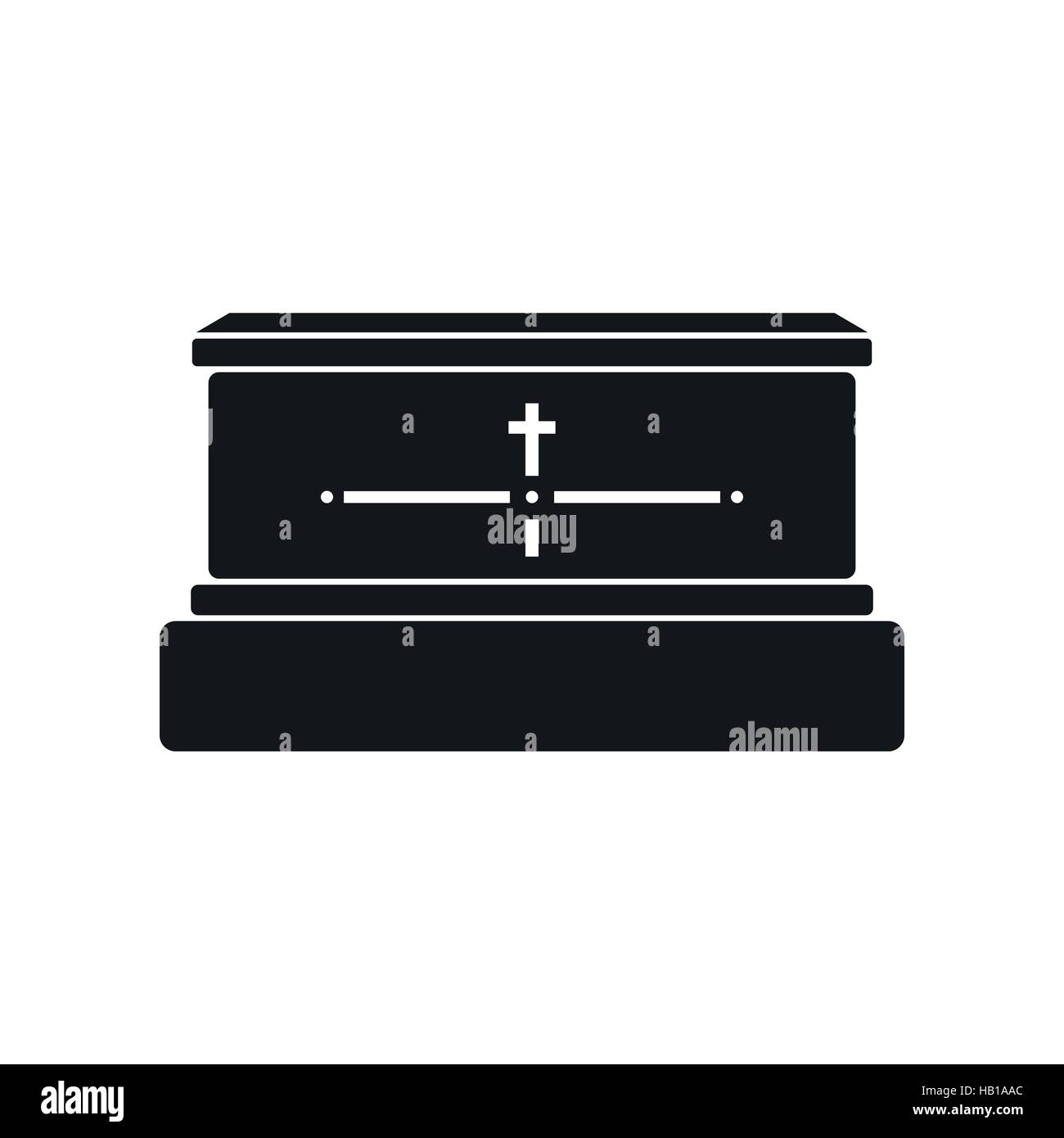 Black luxury coffin simple icon Stock Vector Image & Art - Alamy