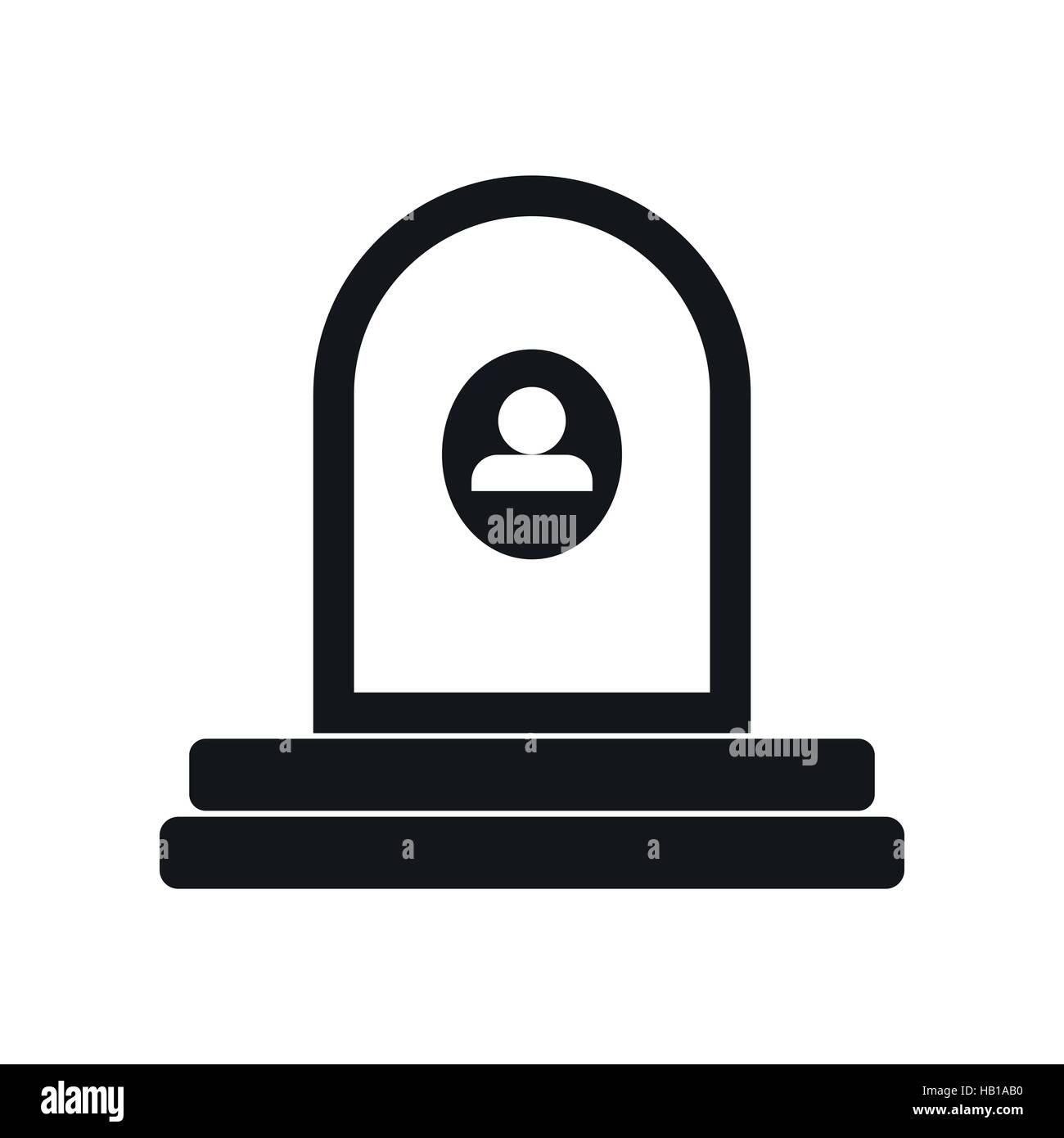 Memorial black simple icon Stock Vector Image & Art - Alamy