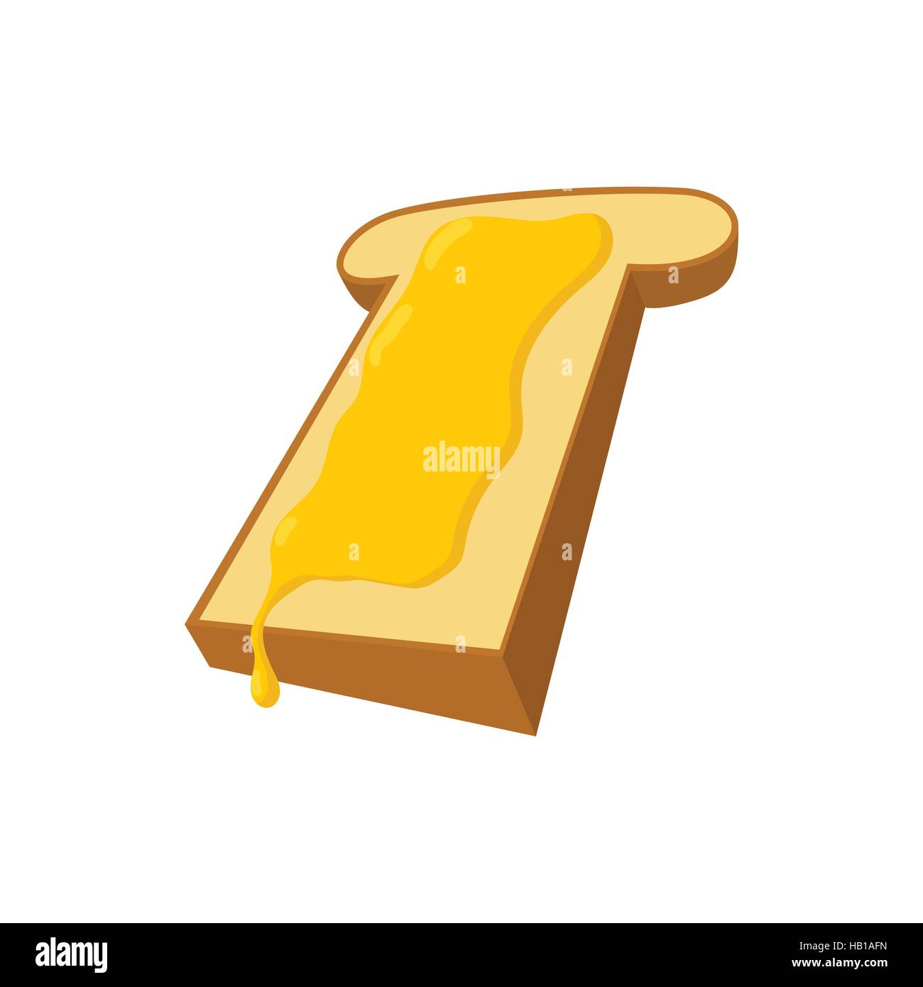 Tasty toasted bread honey Cut Out Stock Images & Pictures - Alamy