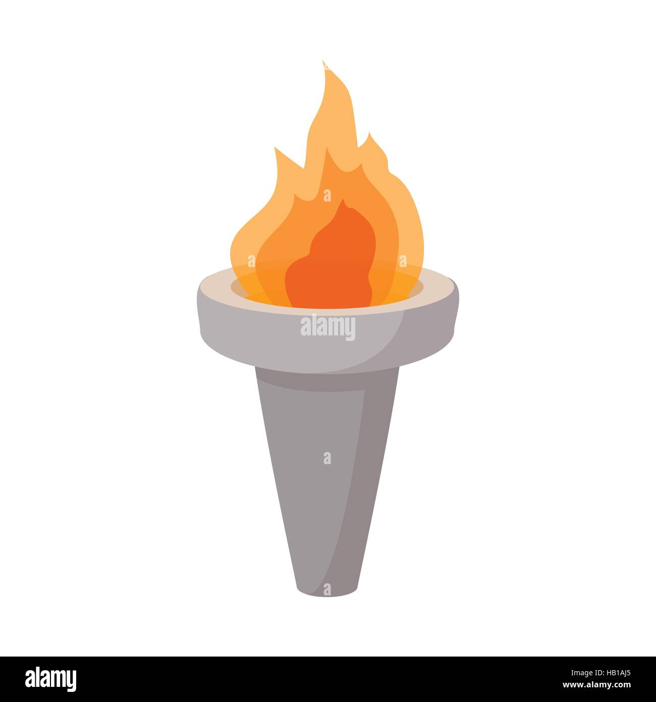 Burning torch cartoon icon Stock Vector Image & Art - Alamy