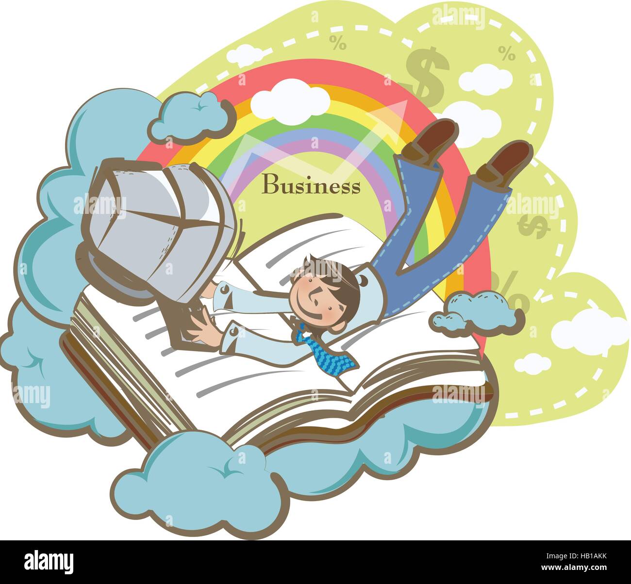 Business Illustration Painting Stock Vector Image & Art - Alamy