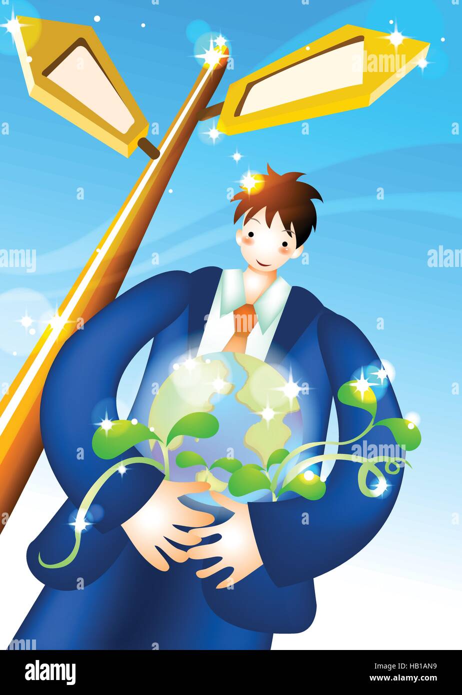 Business Illustration Painting Stock Vector Image & Art - Alamy