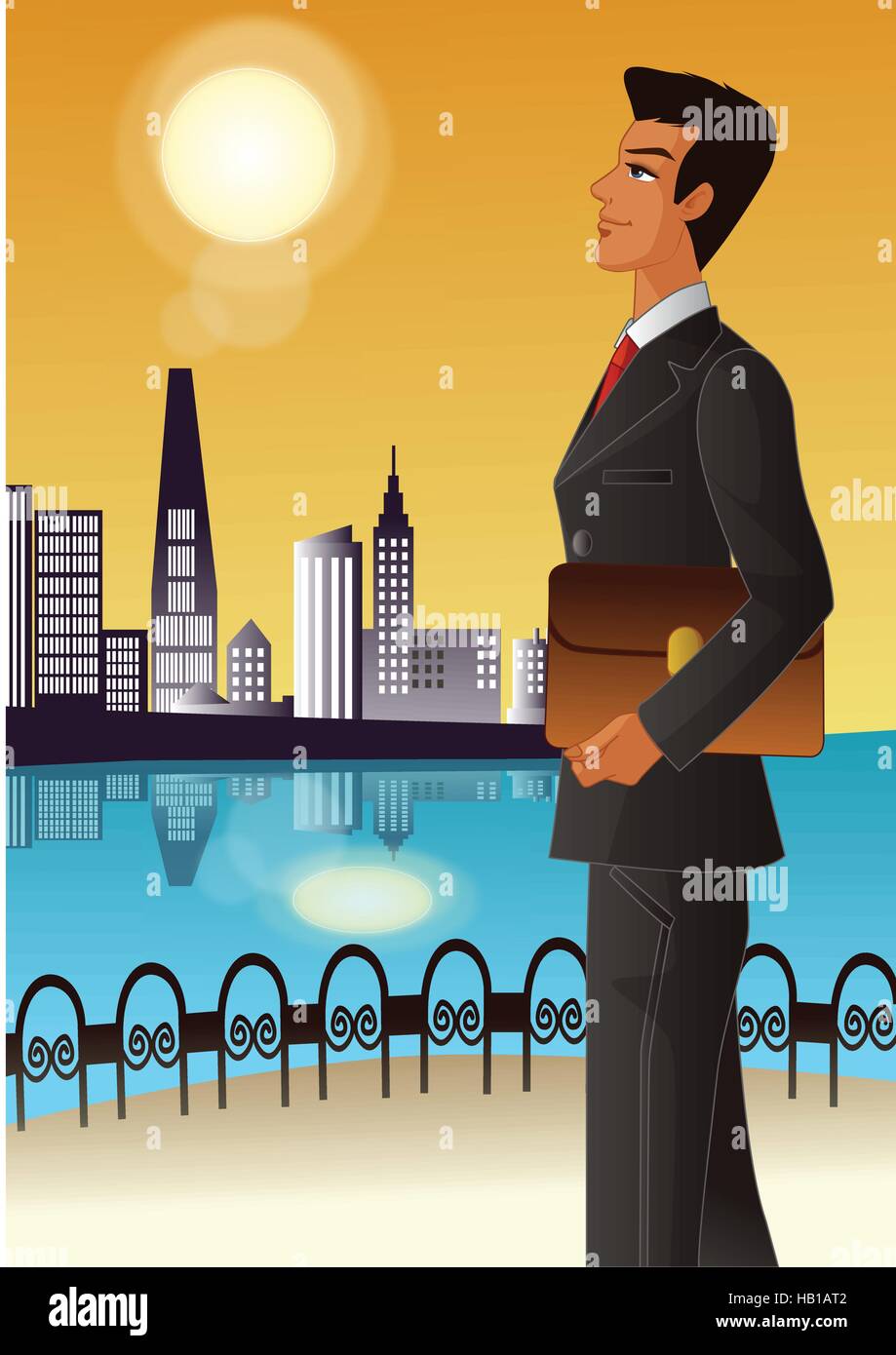 Business Illustration Painting Stock Vector Image & Art - Alamy