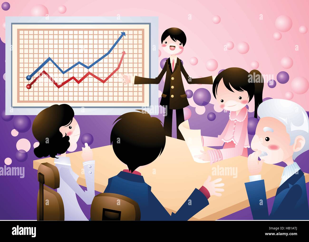 Business Illustration Painting Stock Vector Image & Art - Alamy
