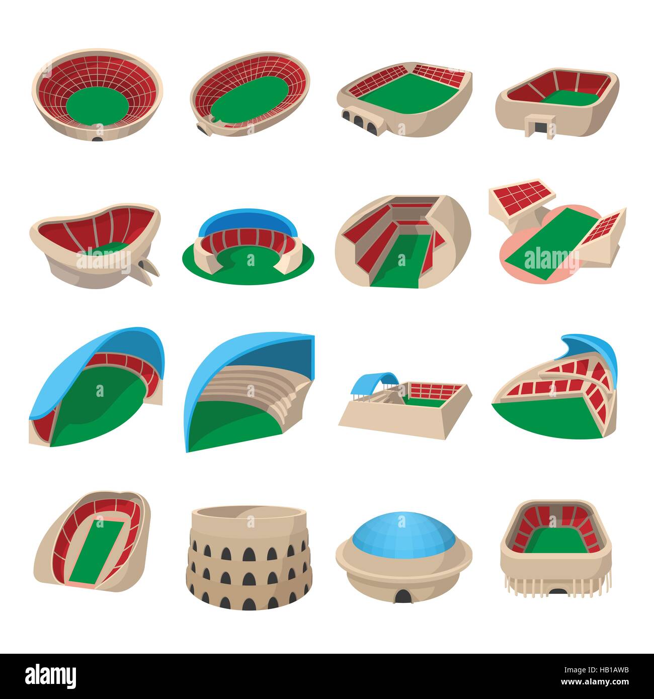 Stadium cartoon icons Stock Vector Image & Art - Alamy