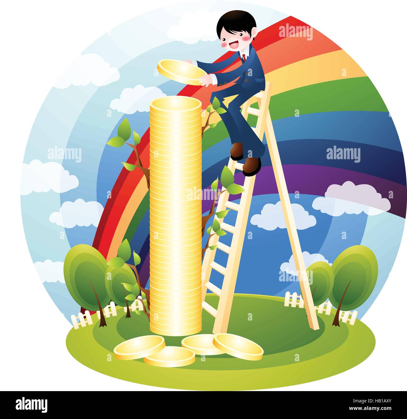 Business Illustration Painting Stock Vector Image & Art - Alamy