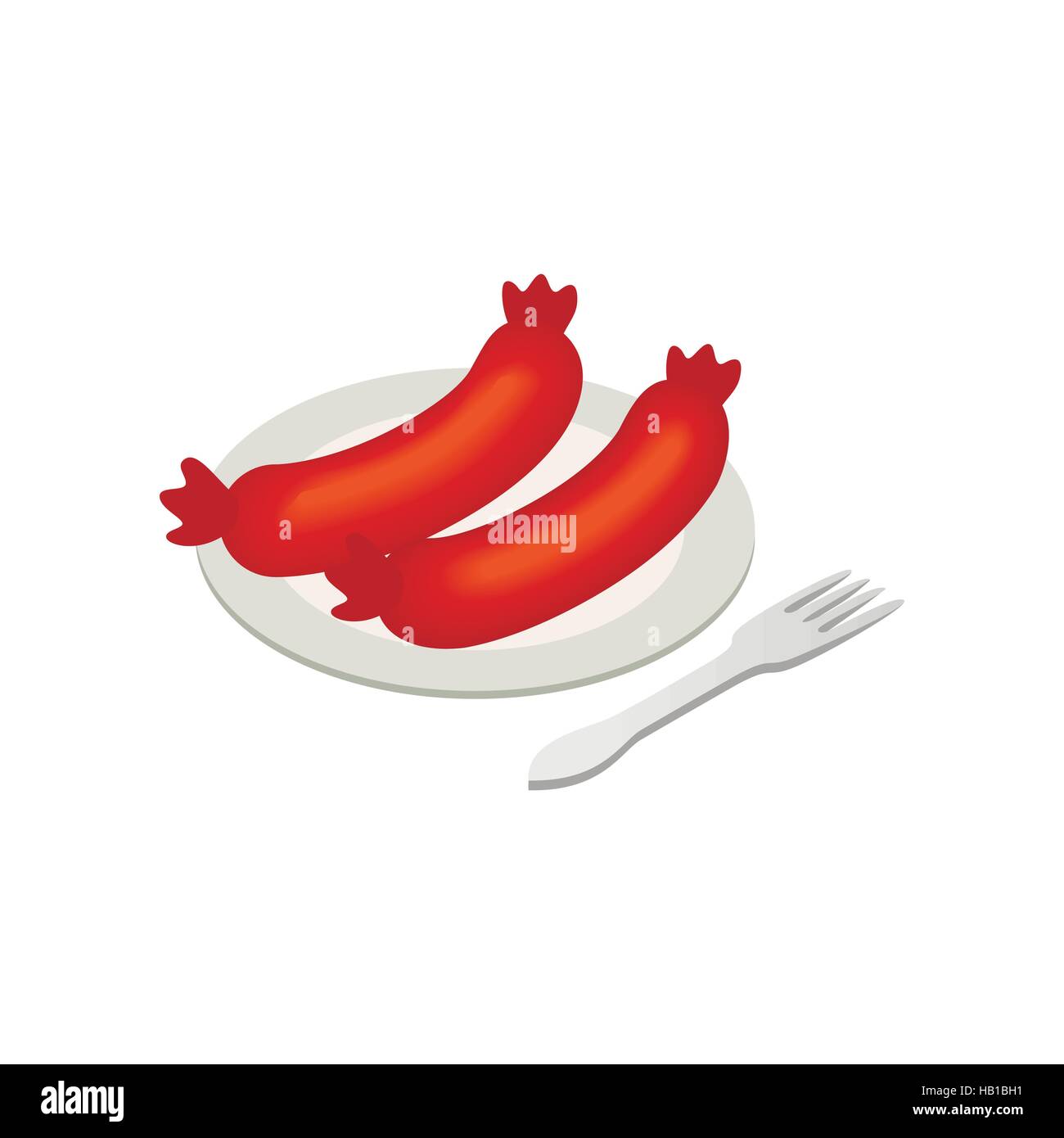 Green plate icon isometric Stock Vector Images - Alamy