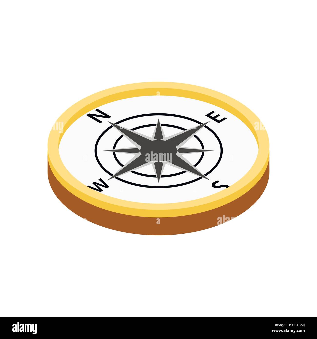 Compass isometric 3d icon Stock Vector Image & Art - Alamy