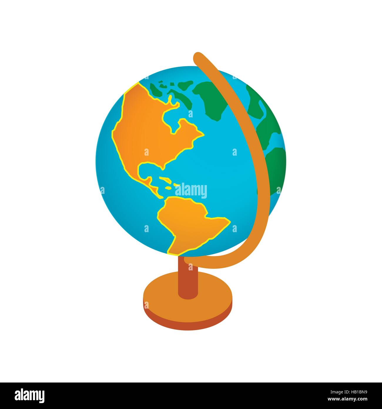 Globe isometric 3d icon Stock Vector Image & Art - Alamy