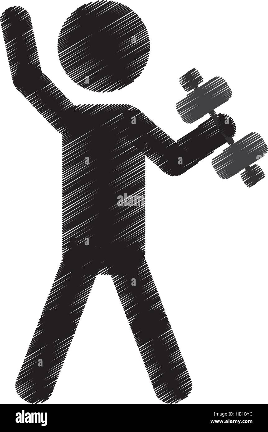 exercise pictogram icon image vector illustration design Stock Vector ...