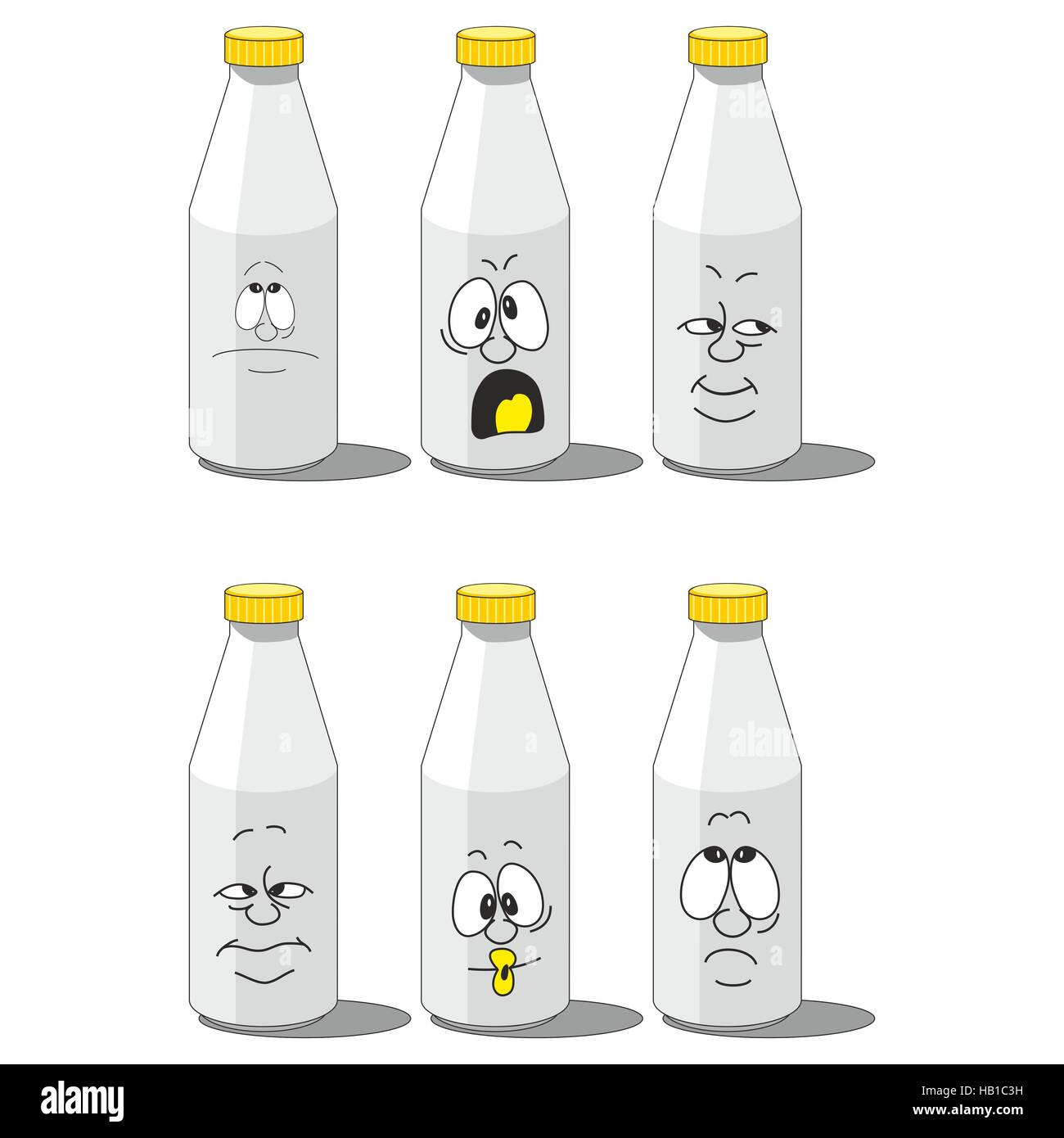 Set milk juice carton Cut Out Stock Images & Pictures - Alamy