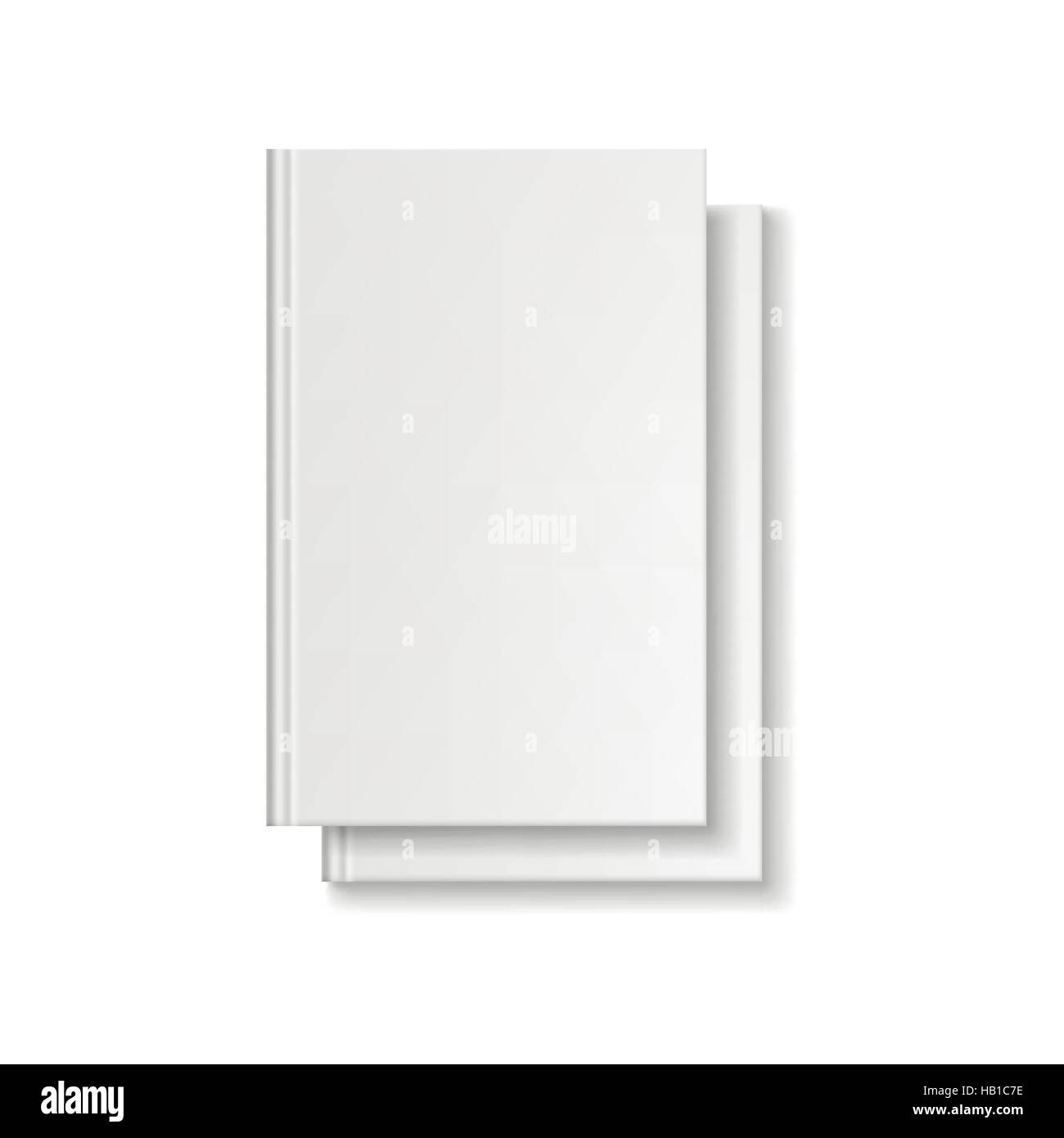Empty notebook two white Stock Vector Images - Alamy