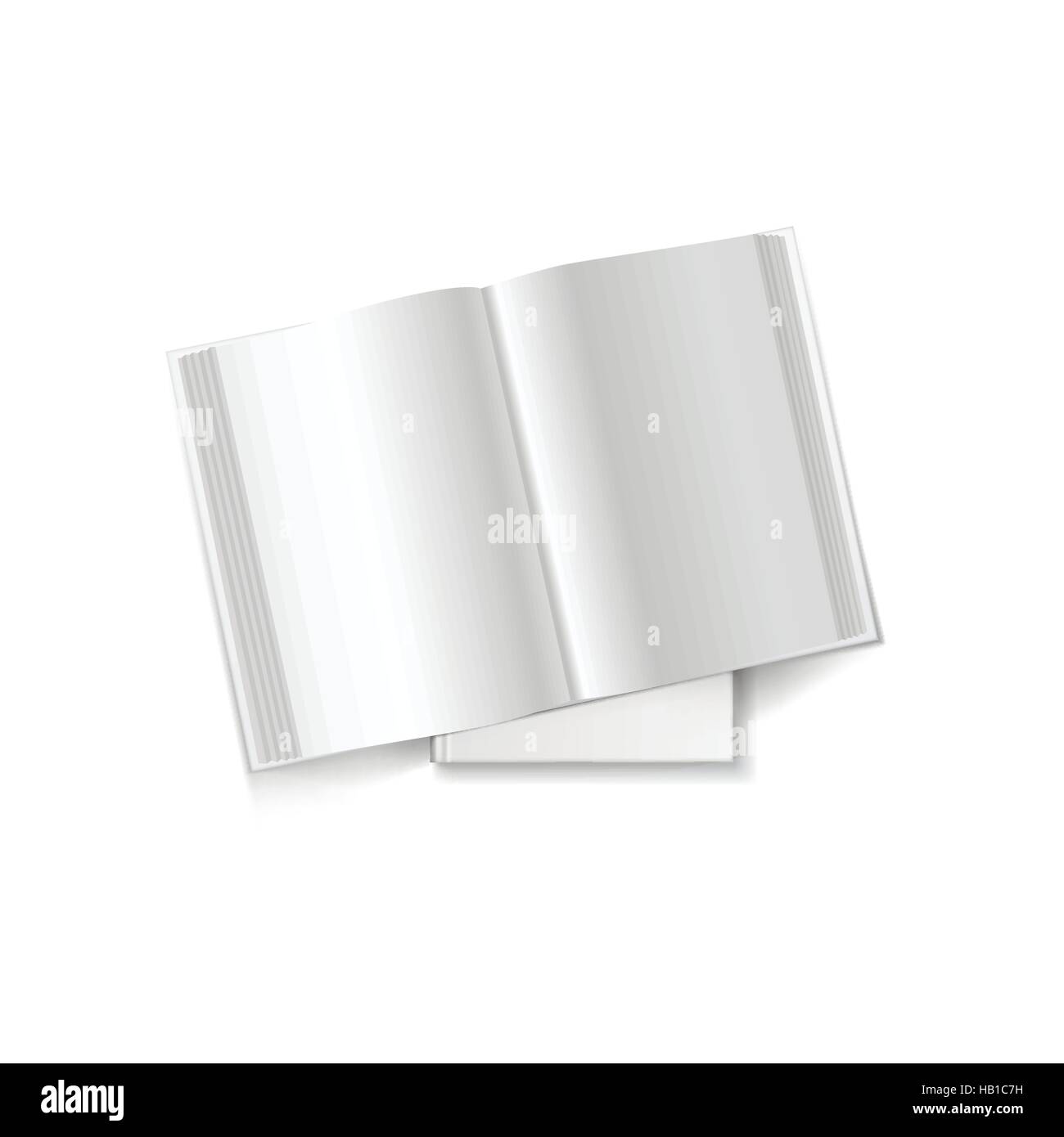 Open book with clean sheets Stock Vector Image & Art - Alamy