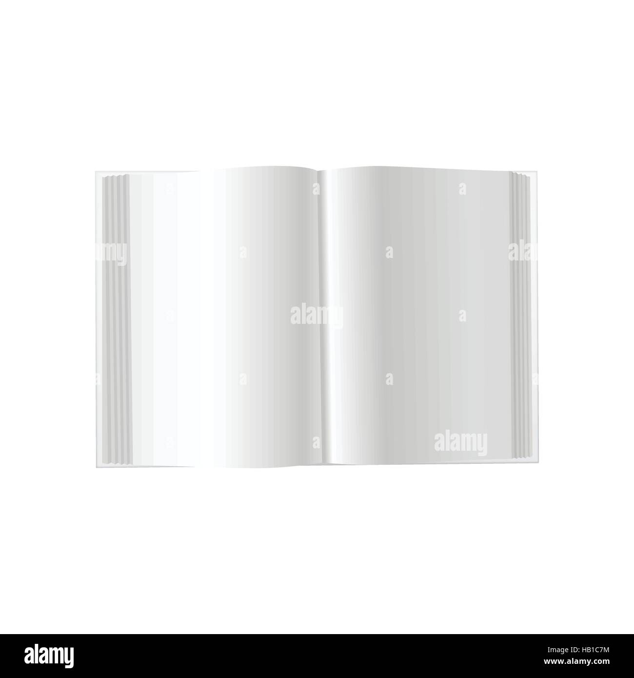 Open book with clean sheets Stock Vector Image & Art - Alamy