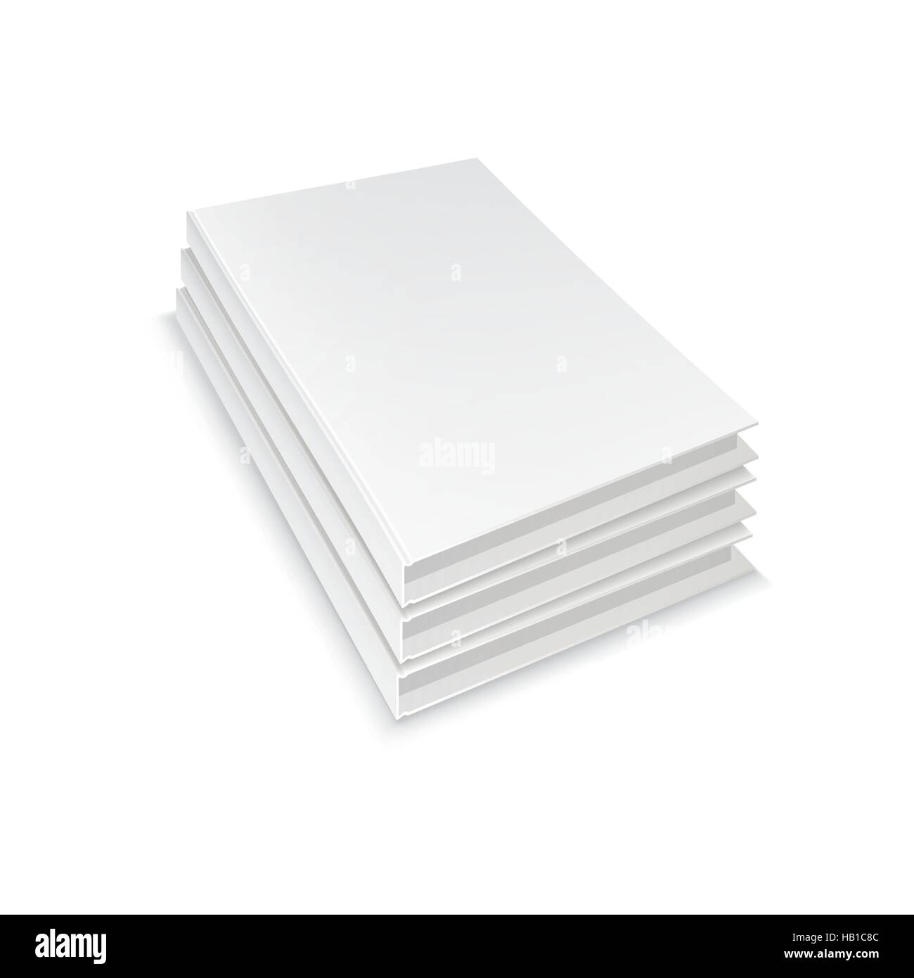 Stack of three blank books Stock Vector Image & Art - Alamy
