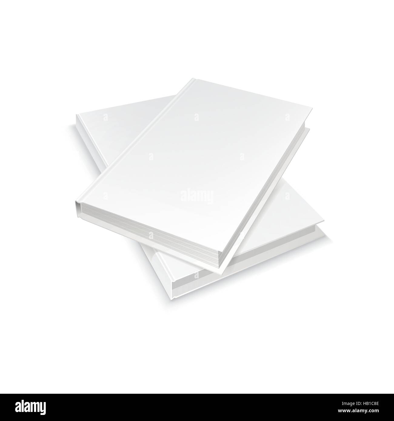 Empty notebook two white Stock Vector Images - Alamy