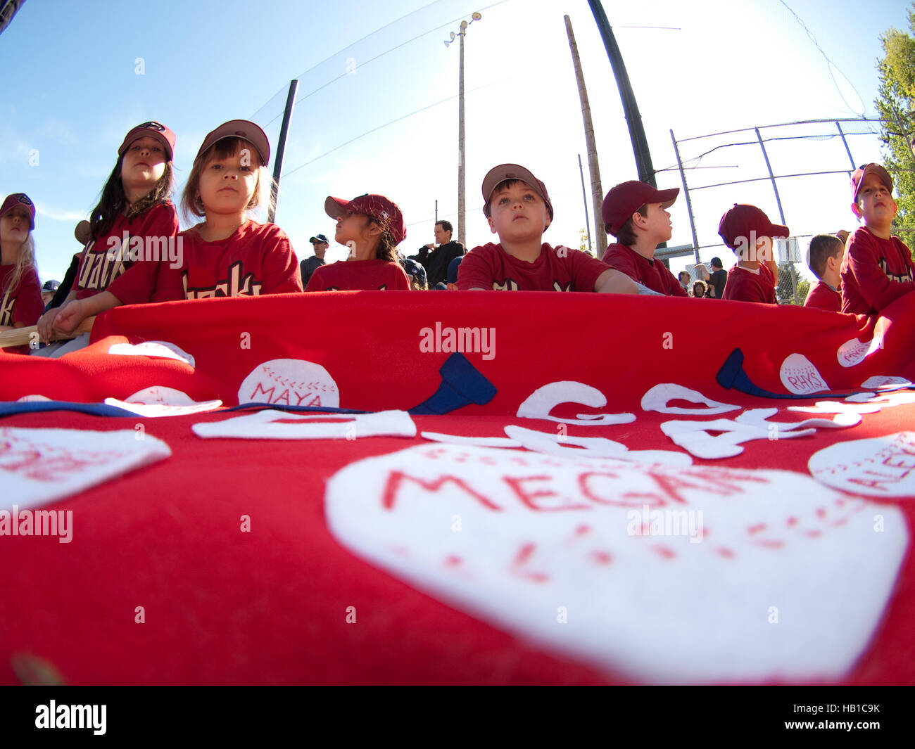 Local Little League Parade Stock Photo - Alamy