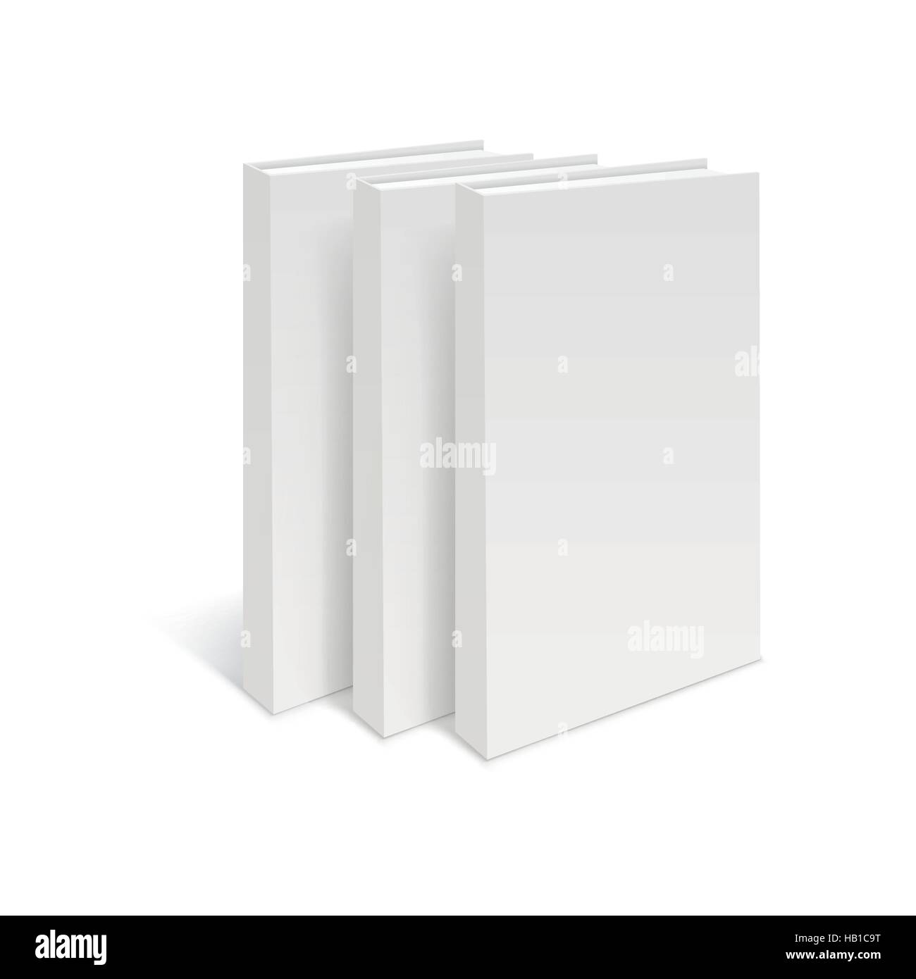 Stack of three blank books Stock Vector Image & Art - Alamy