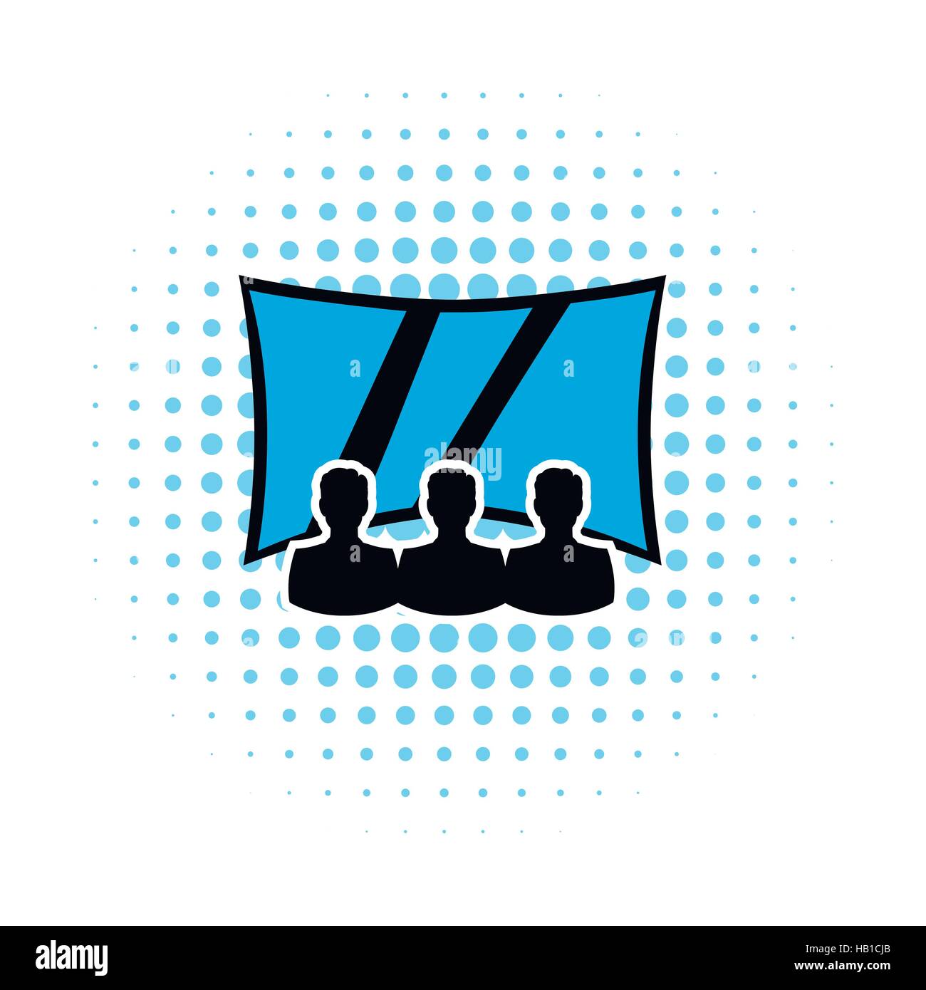 Movie theater with screen comics icon Stock Vector Image & Art - Alamy