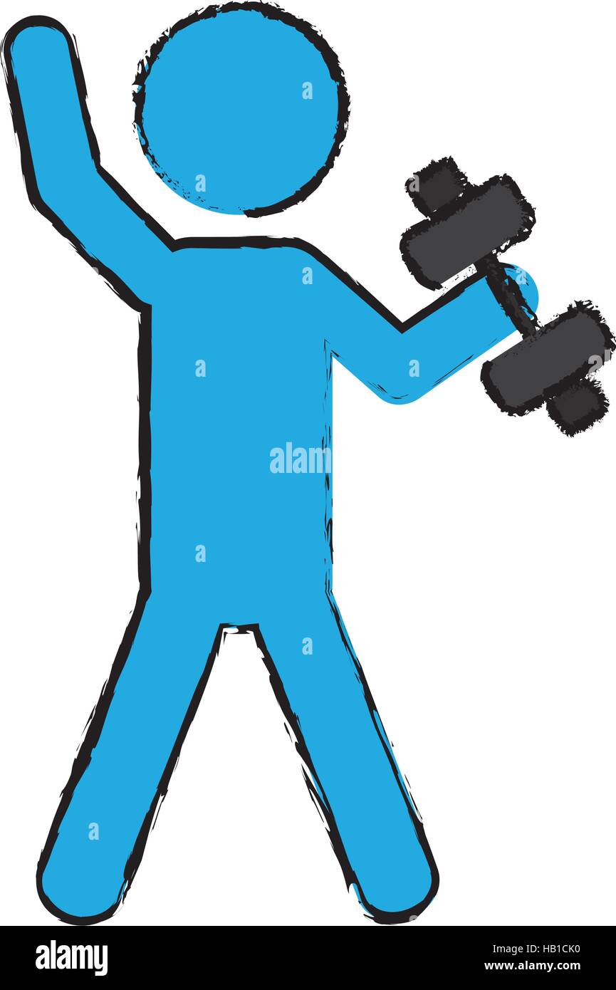 exercise pictogram icon image vector illustration design Stock Vector ...