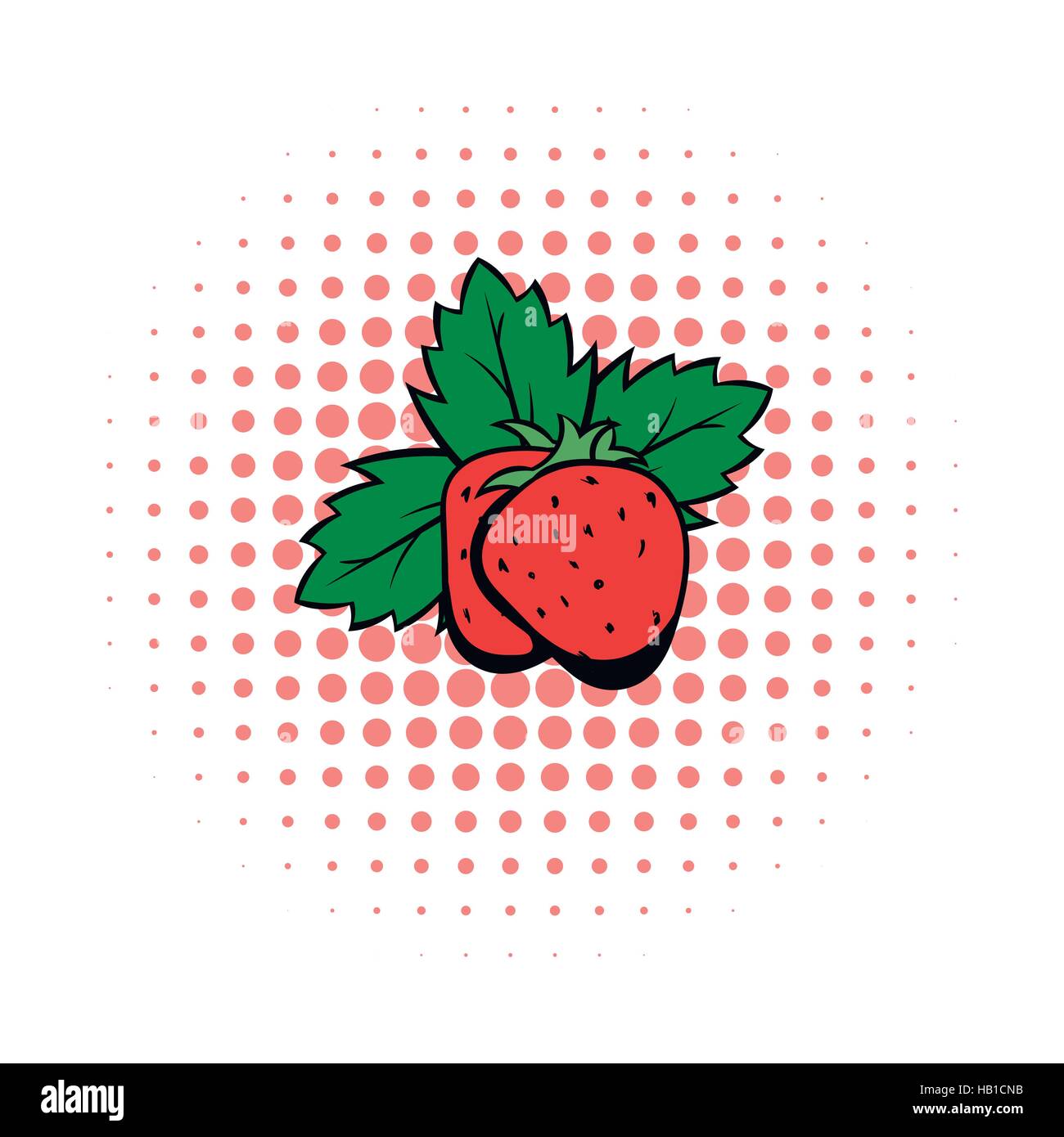 Strawberry comics icon Stock Vector Image & Art - Alamy