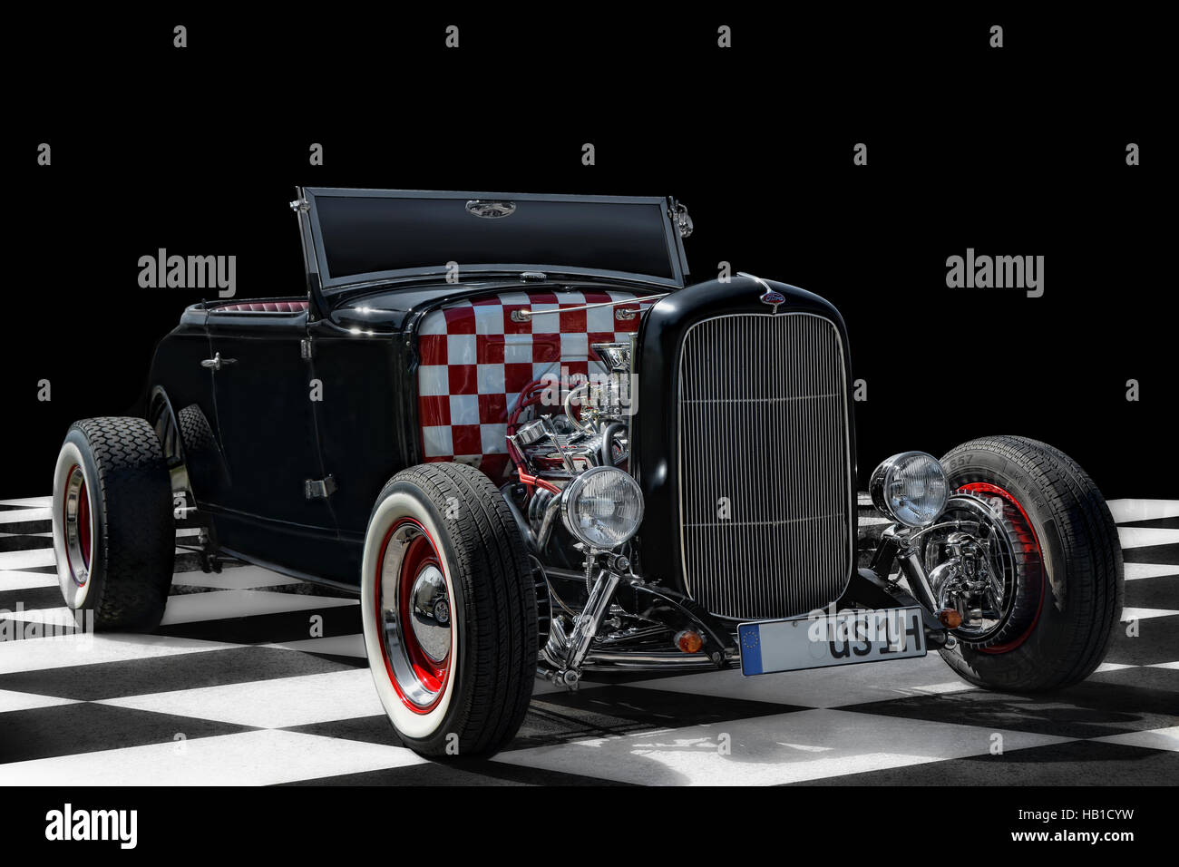 Black hotrod hi-res stock photography and images - Alamy