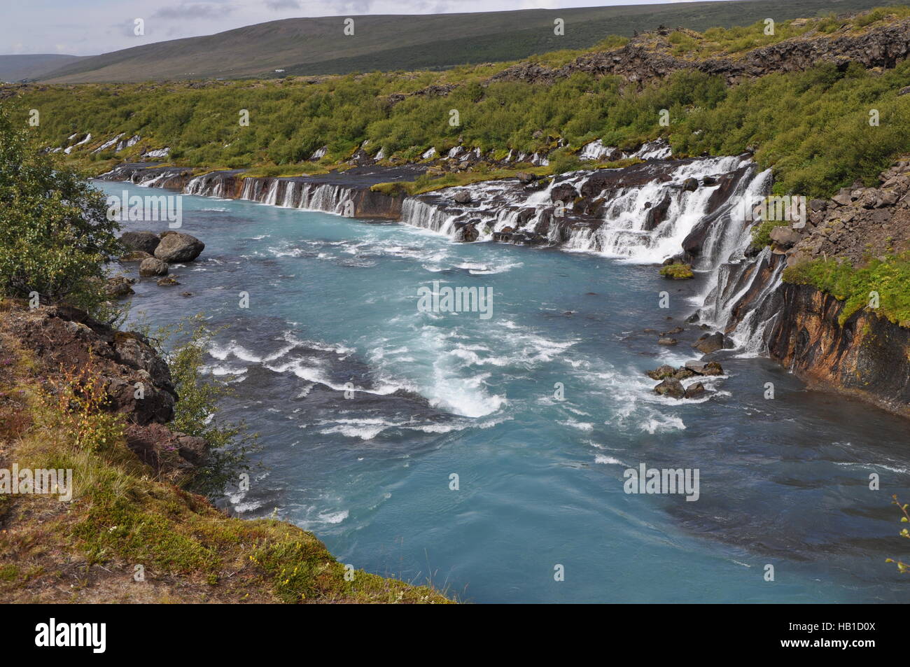 Hraunfossar wasserfall island hi-res stock photography and images - Alamy