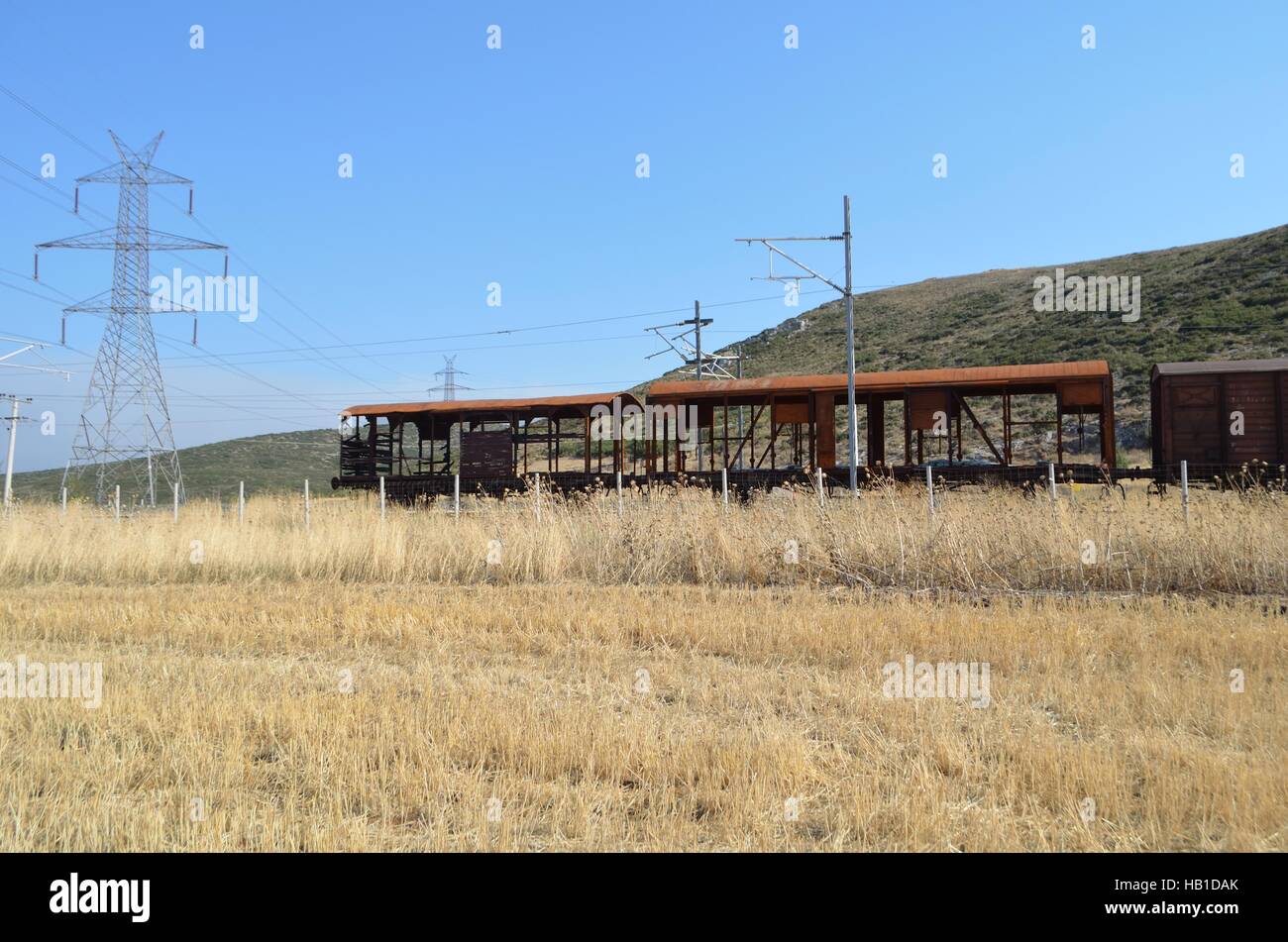 Urban exploration at abandoned train station Stock Photo - Alamy