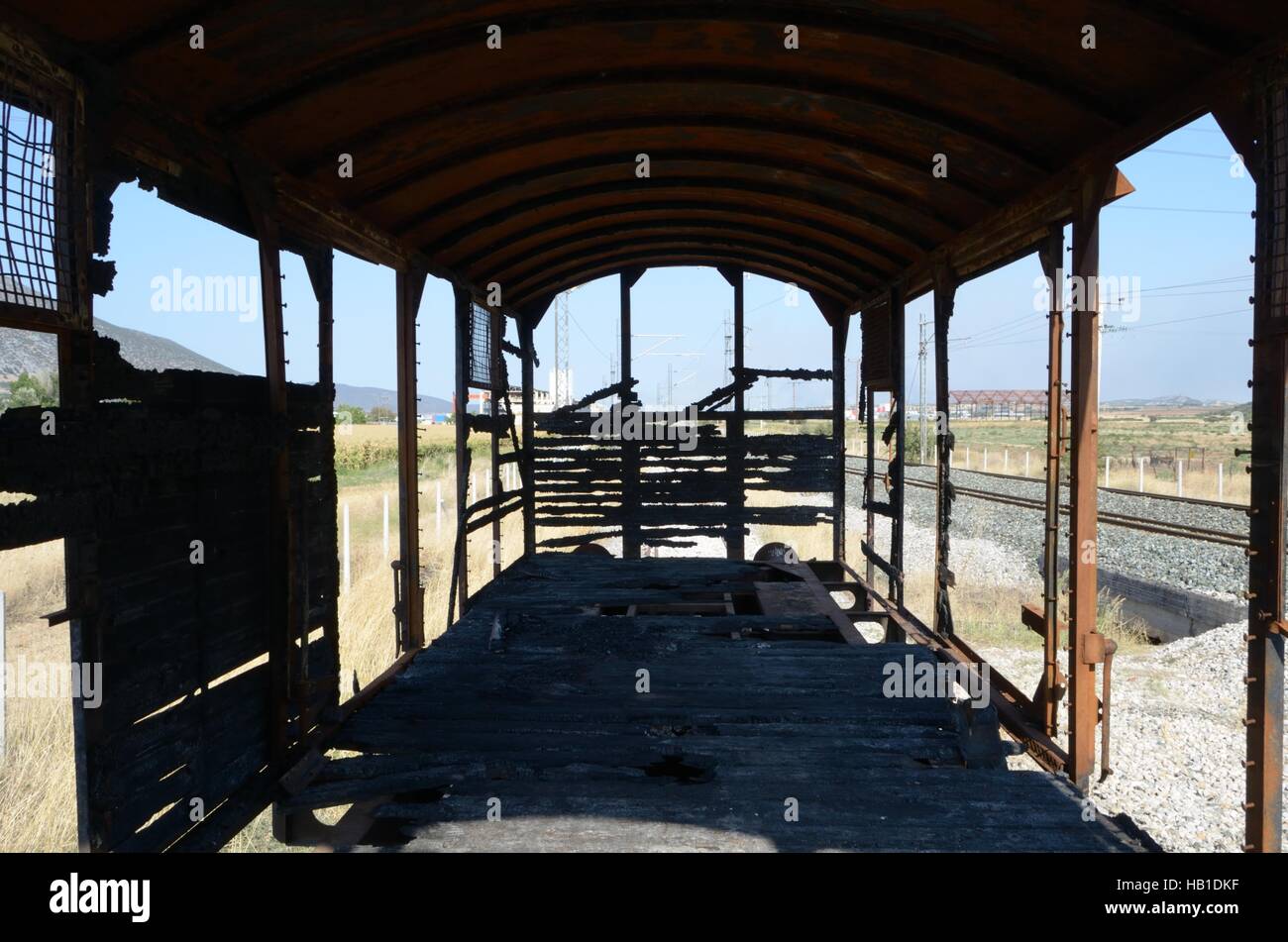 Urban exploration at abandoned train station Stock Photo - Alamy