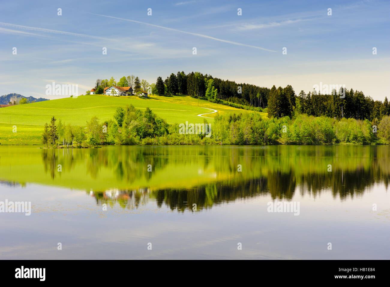 wide panorama landscape in Bavaria, Germany Stock Photo - Alamy