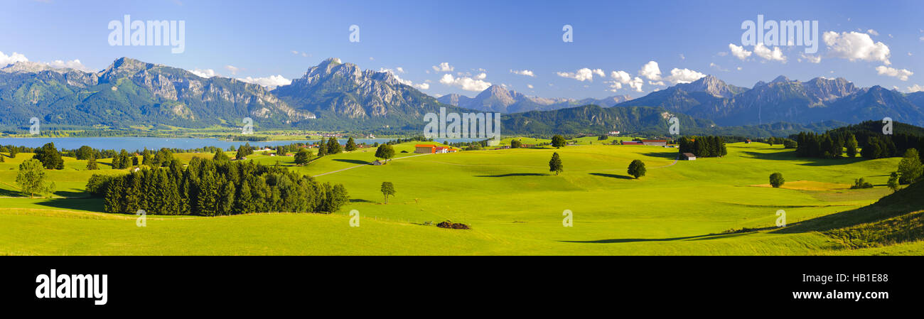 panorama landscape in Bavaria, Germany Stock Photo - Alamy