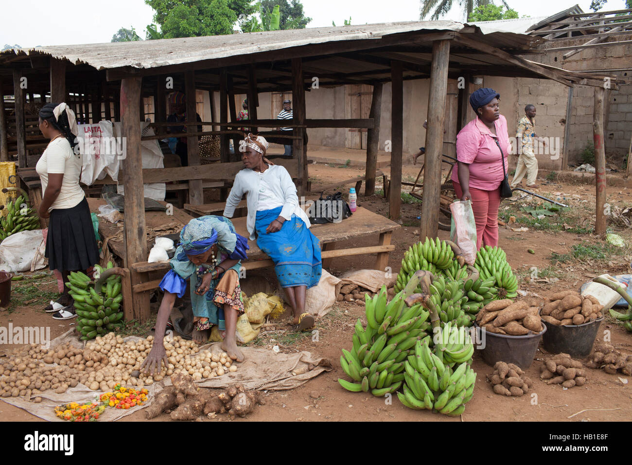 Bambili Food Market Cameroon West Africa Stock Photo - Alamy