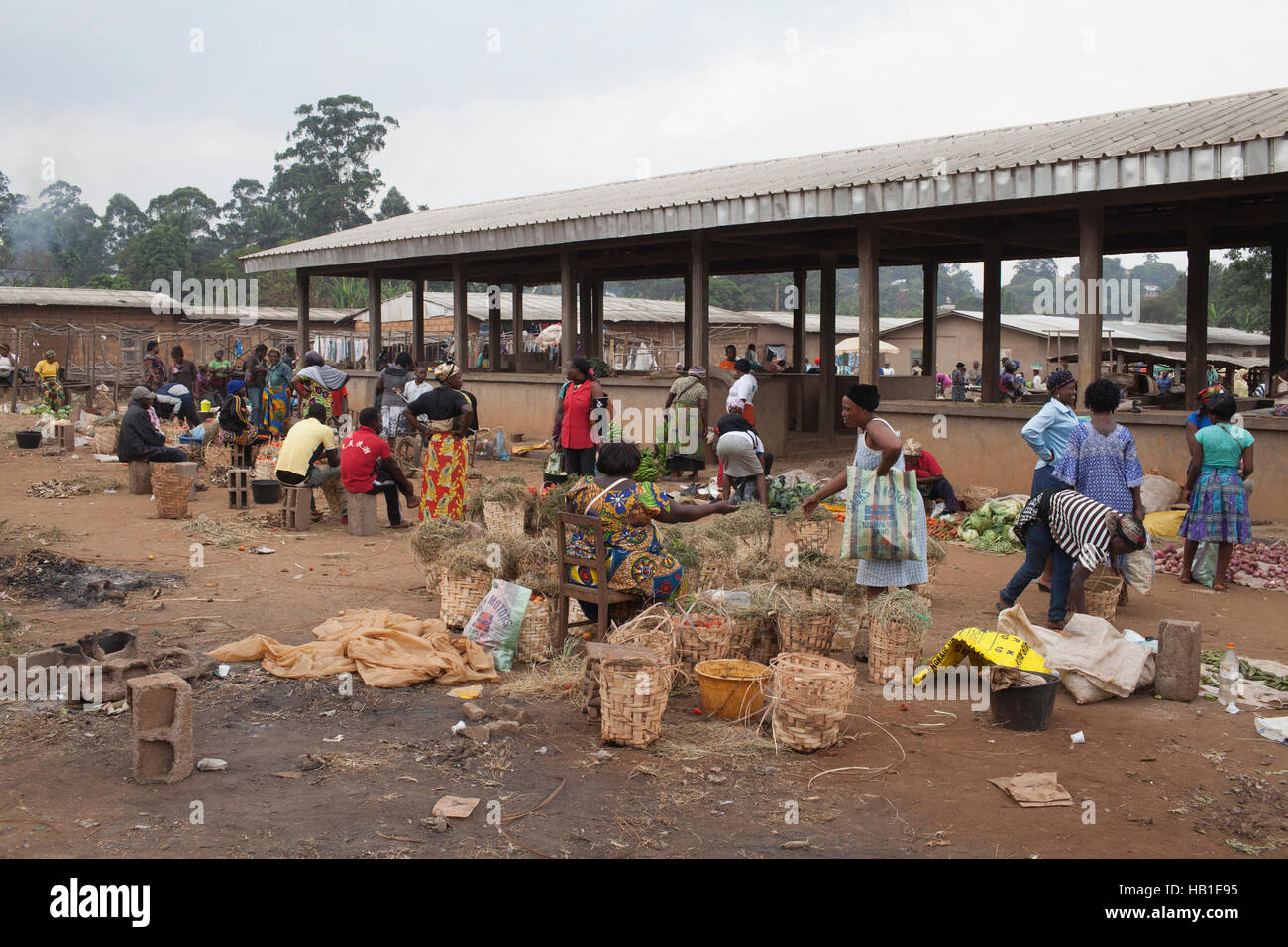 Bambili Food Market Cameroon West Africa Stock Photo - Alamy