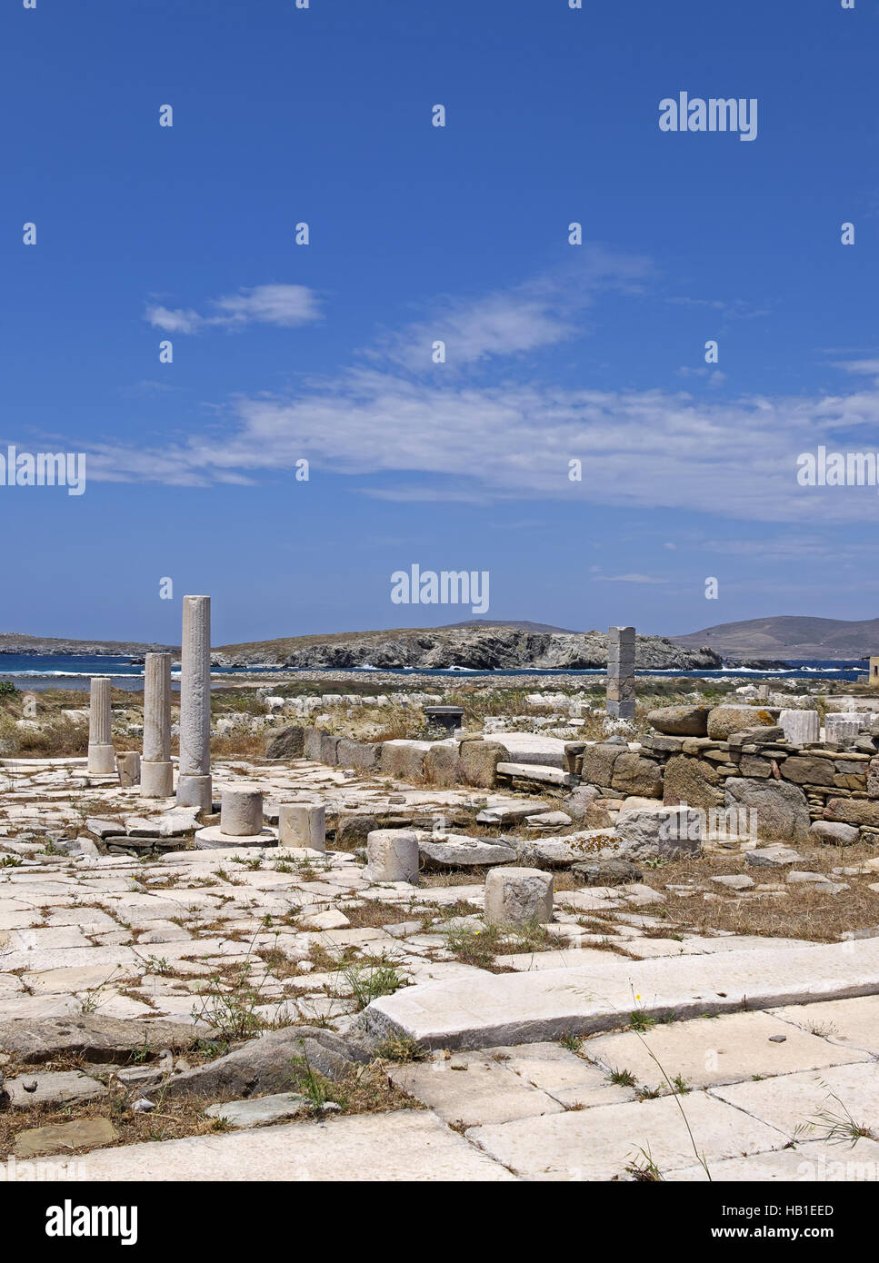 Archaeological Site of Delos Stock Photo - Alamy