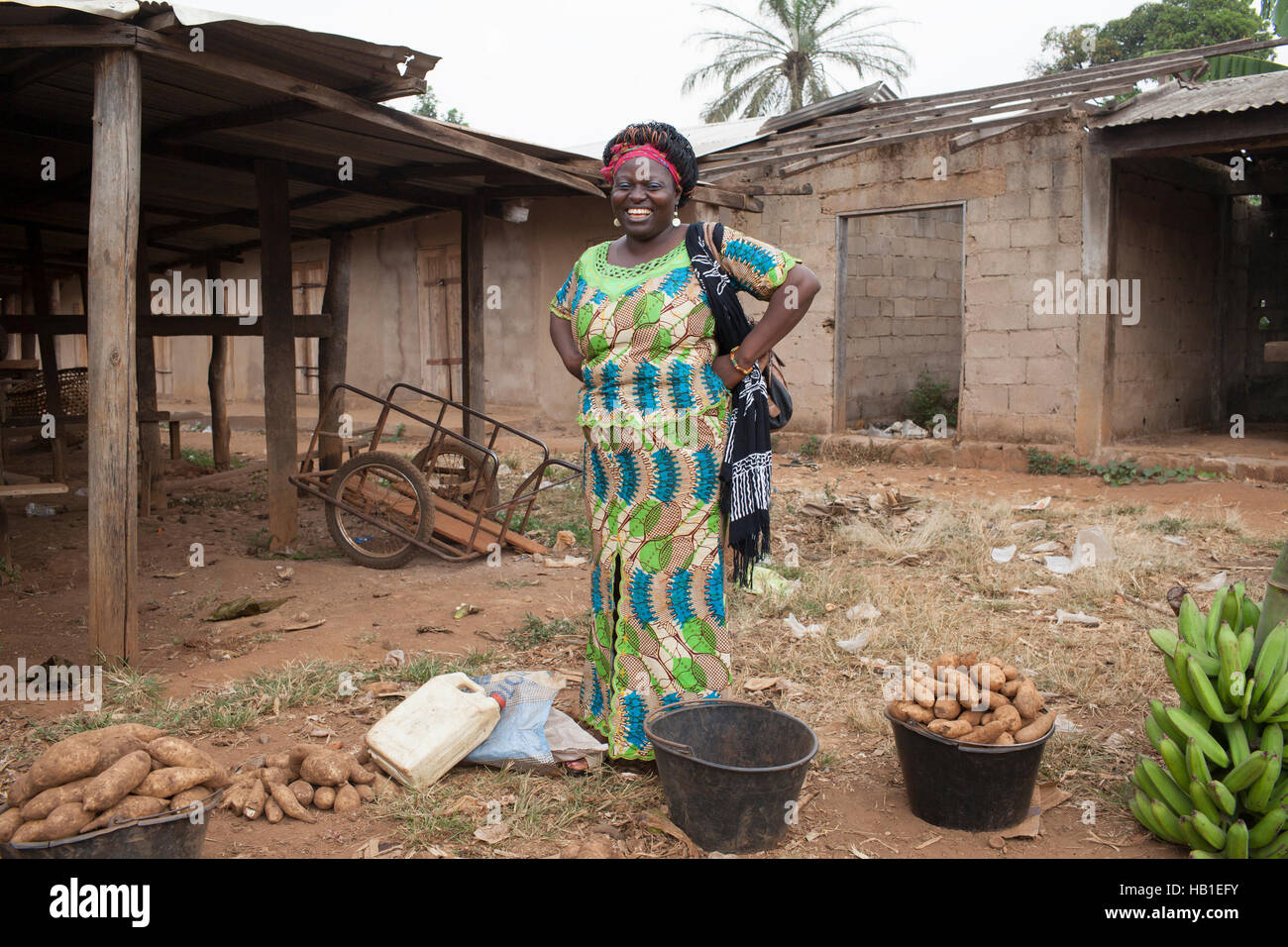 Bambili Food Market Cameroon West Africa Stock Photo - Alamy