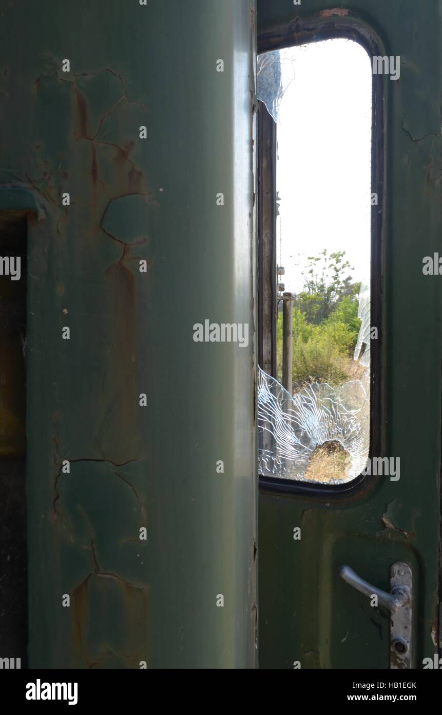 Urban exploration at abandoned train station Stock Photo - Alamy