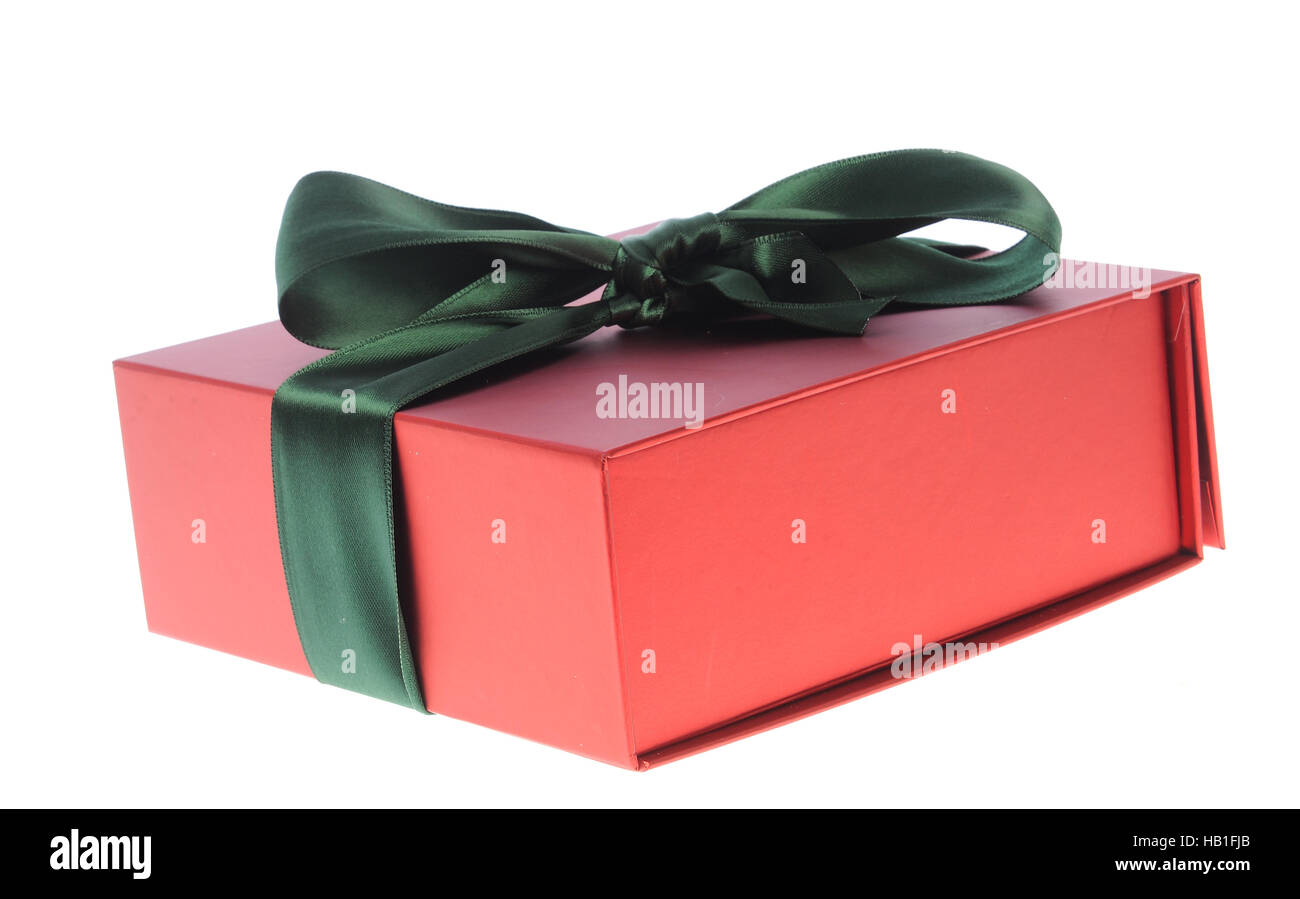 Nice present box isolated on white background Stock Photo - Alamy