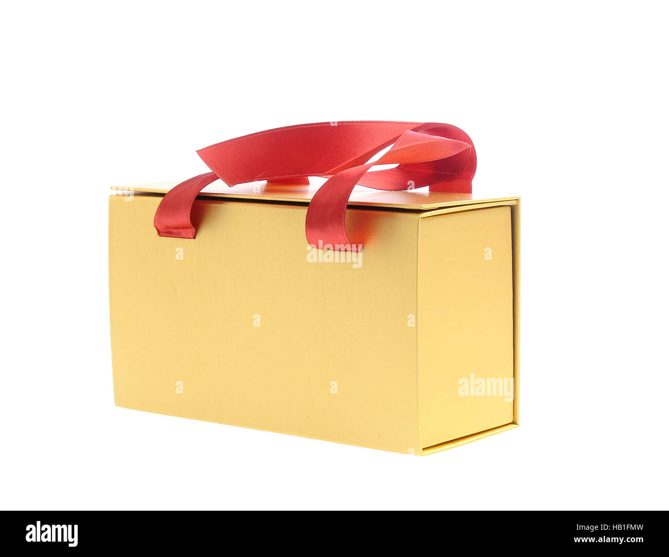Nice present box isolated on white background Stock Photo - Alamy