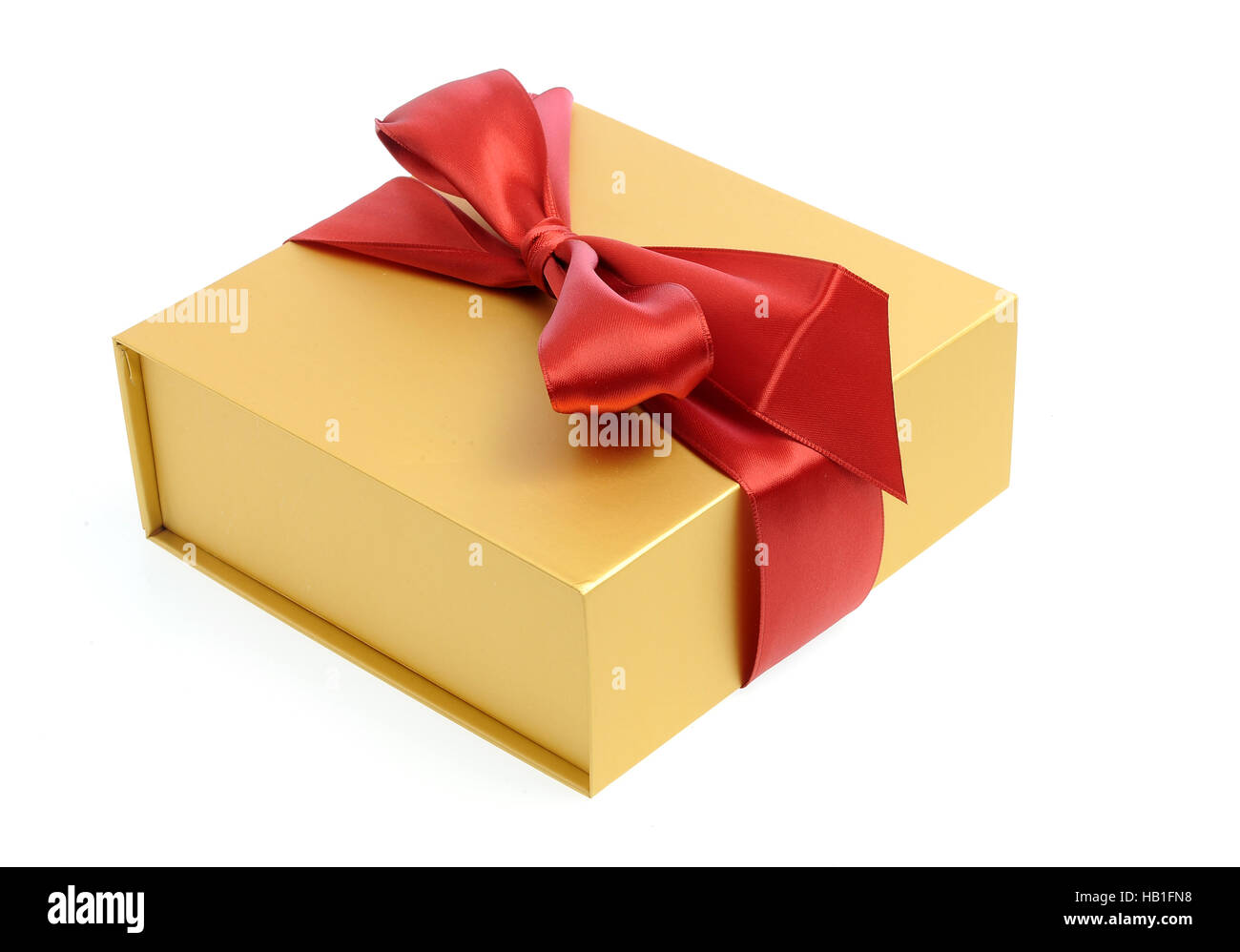 Nice present box isolated on white background Stock Photo - Alamy