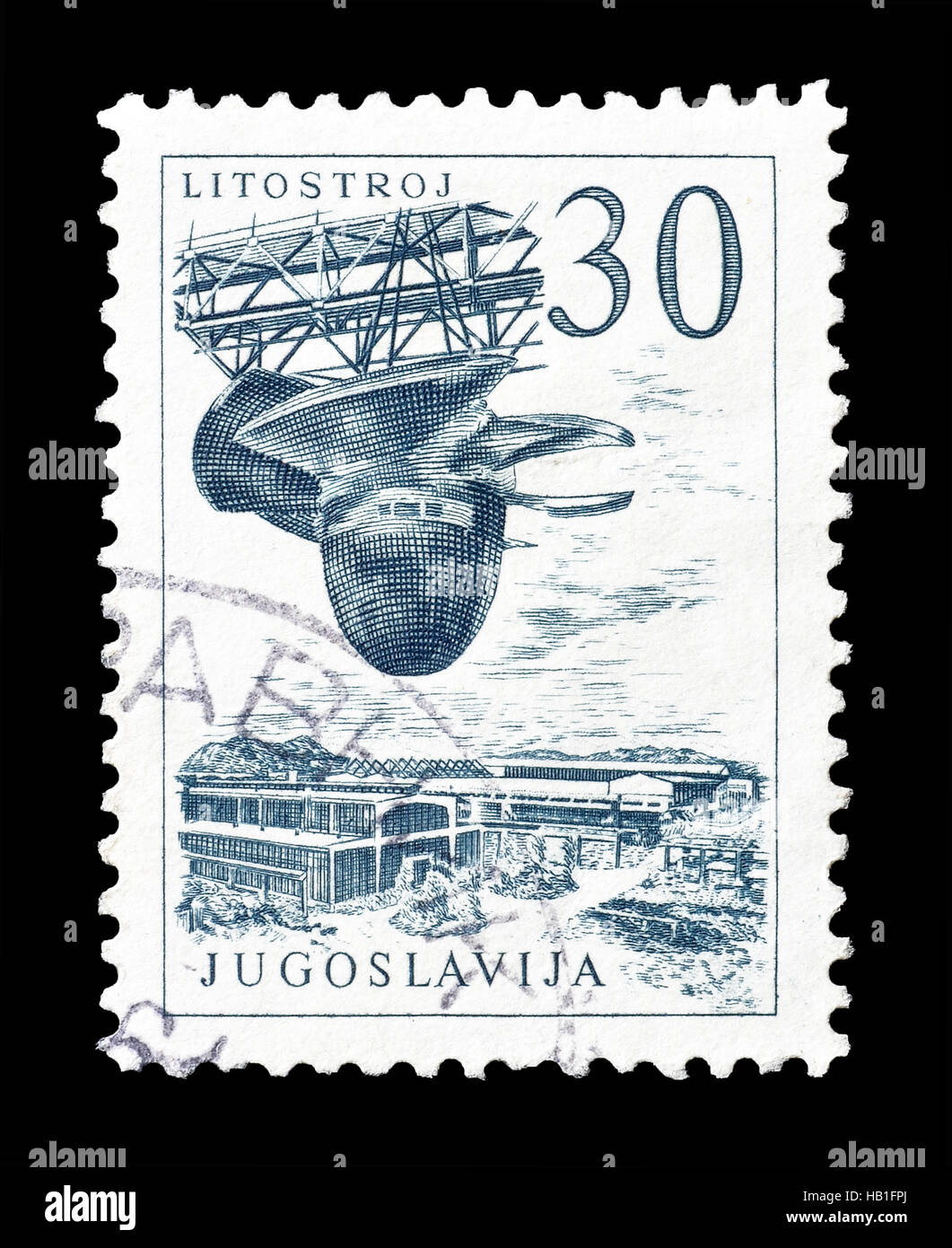Yugoslavia stamp 1958 Stock Photo - Alamy