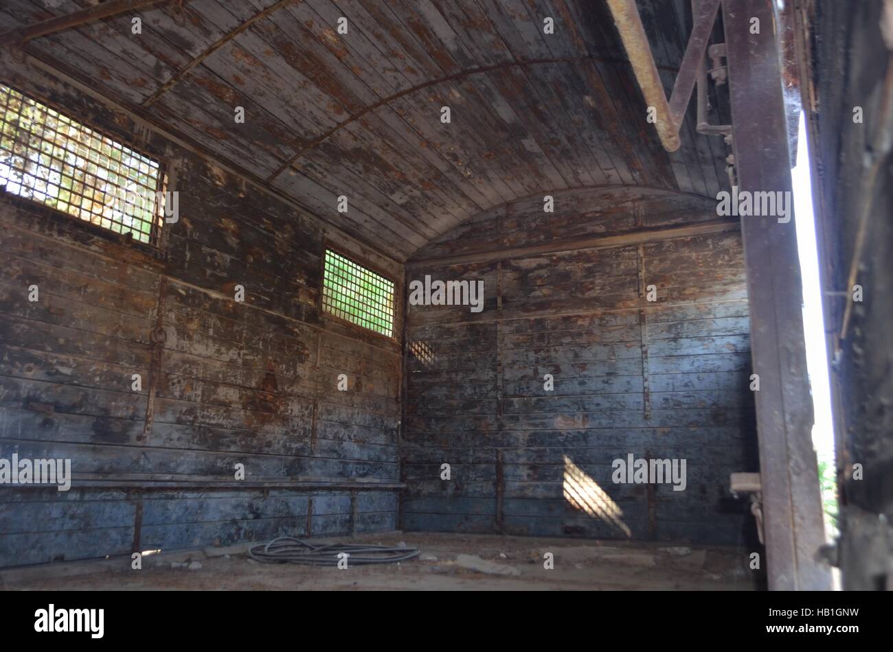 Urban exploration at abandoned train station Stock Photo - Alamy