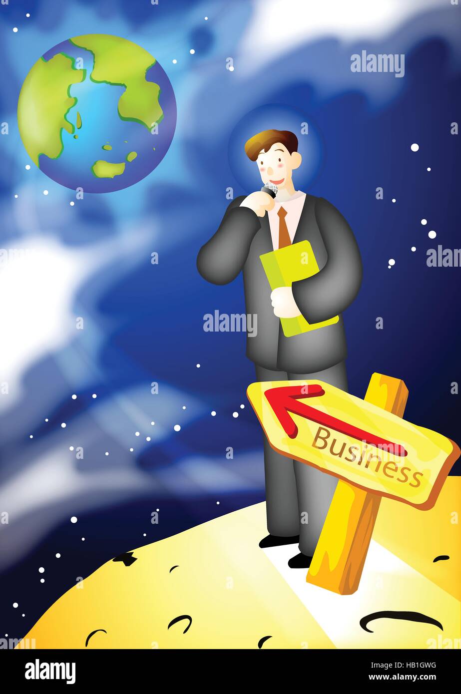 Business Illustration Painting Stock Vector Image & Art - Alamy