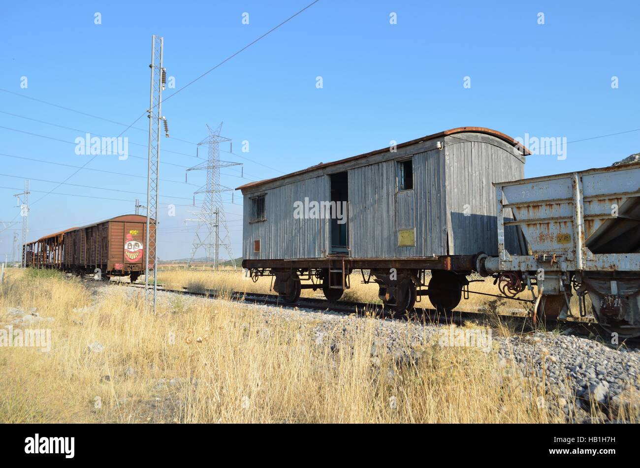 Urban exploration at abandoned train station Stock Photo - Alamy