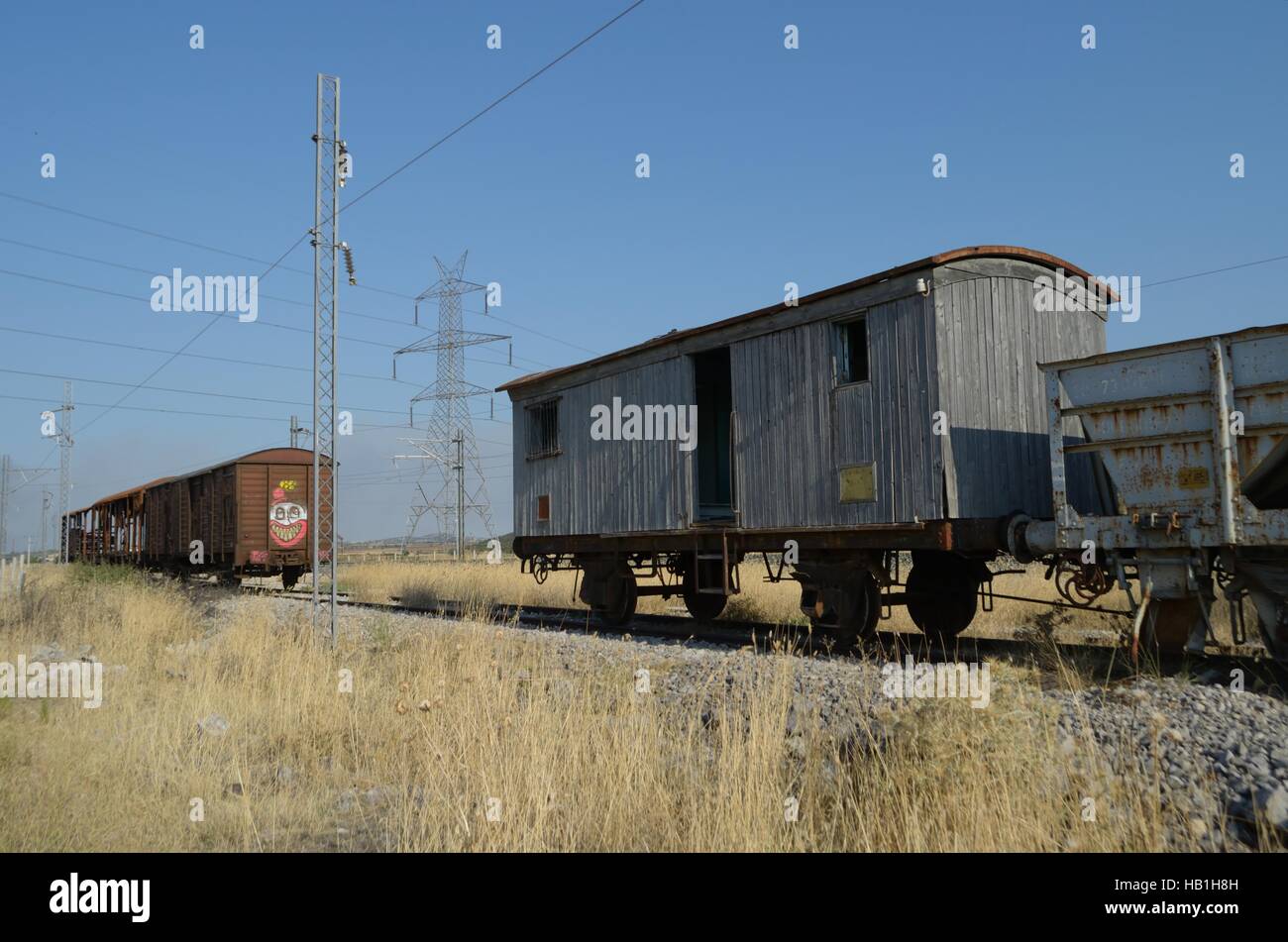 Urban exploration at abandoned train station Stock Photo - Alamy
