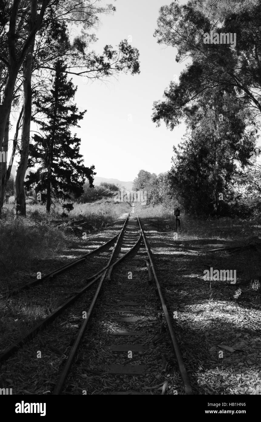 Urban exploration at abandoned train station Stock Photo - Alamy
