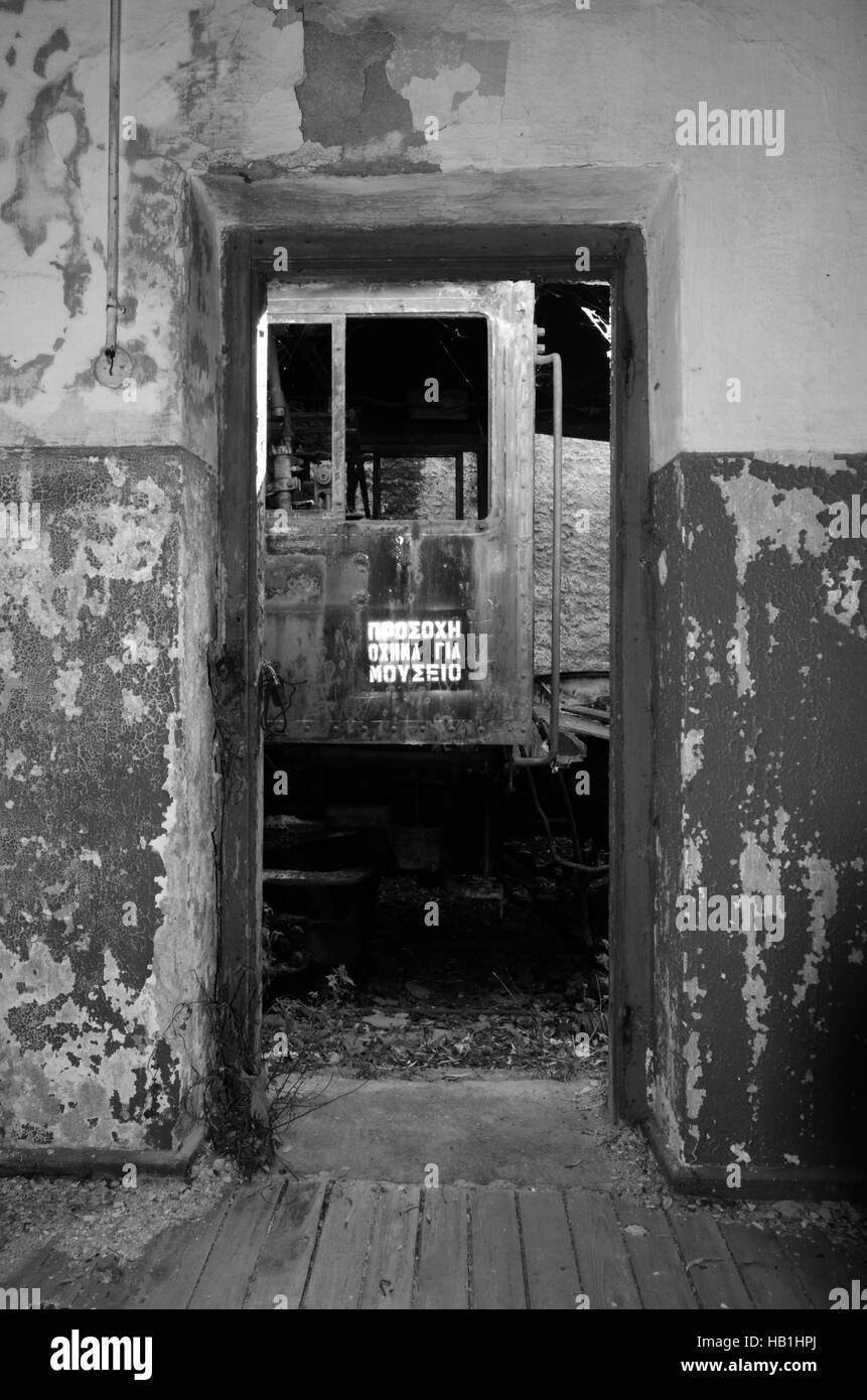Urban exploration at abandoned train station Stock Photo - Alamy