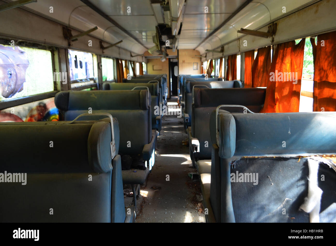 Urban exploration at abandoned train station Stock Photo - Alamy